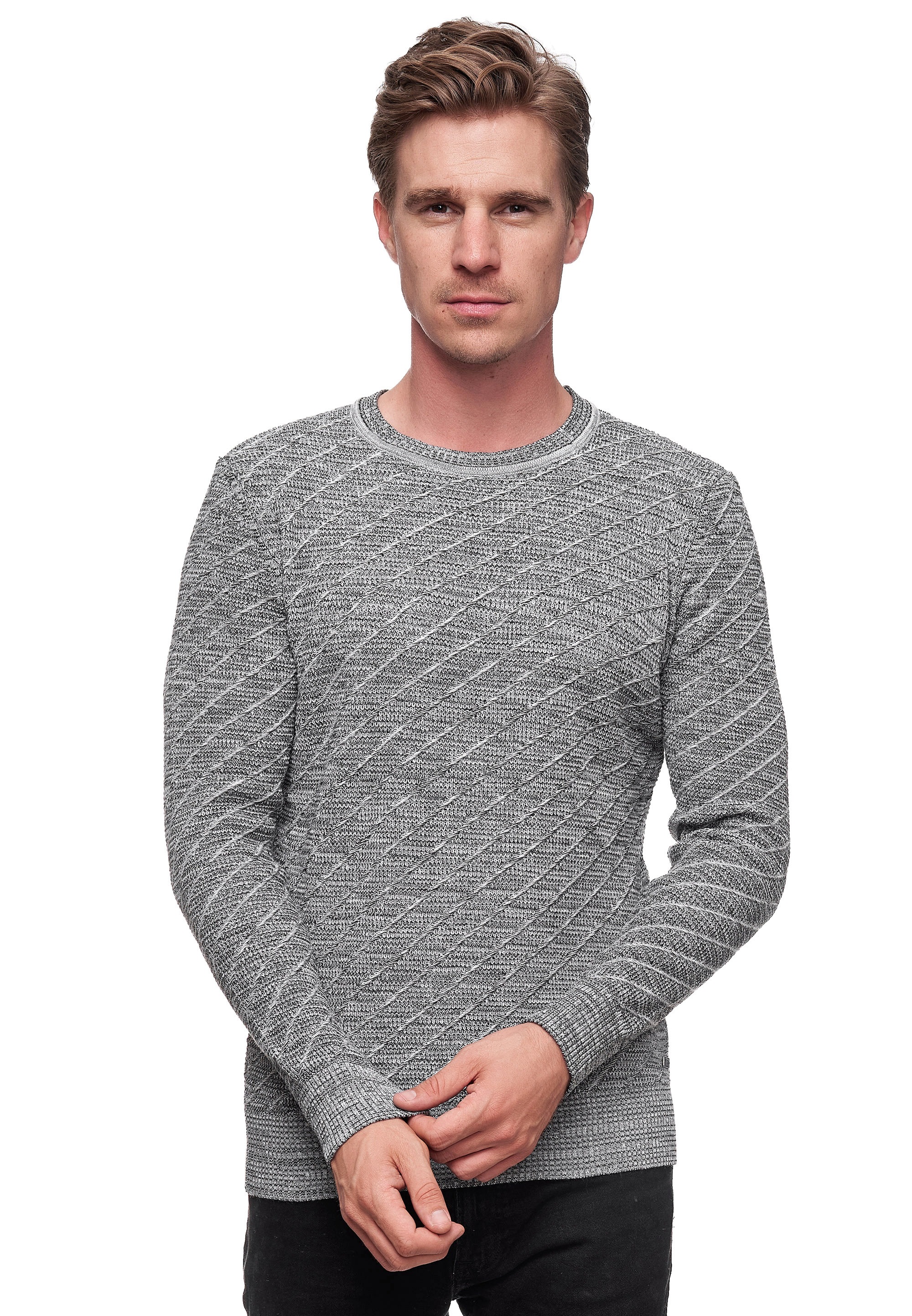 Rusty Neal Strickpullover, in meliertem Strick-Design bestellen | BAUR