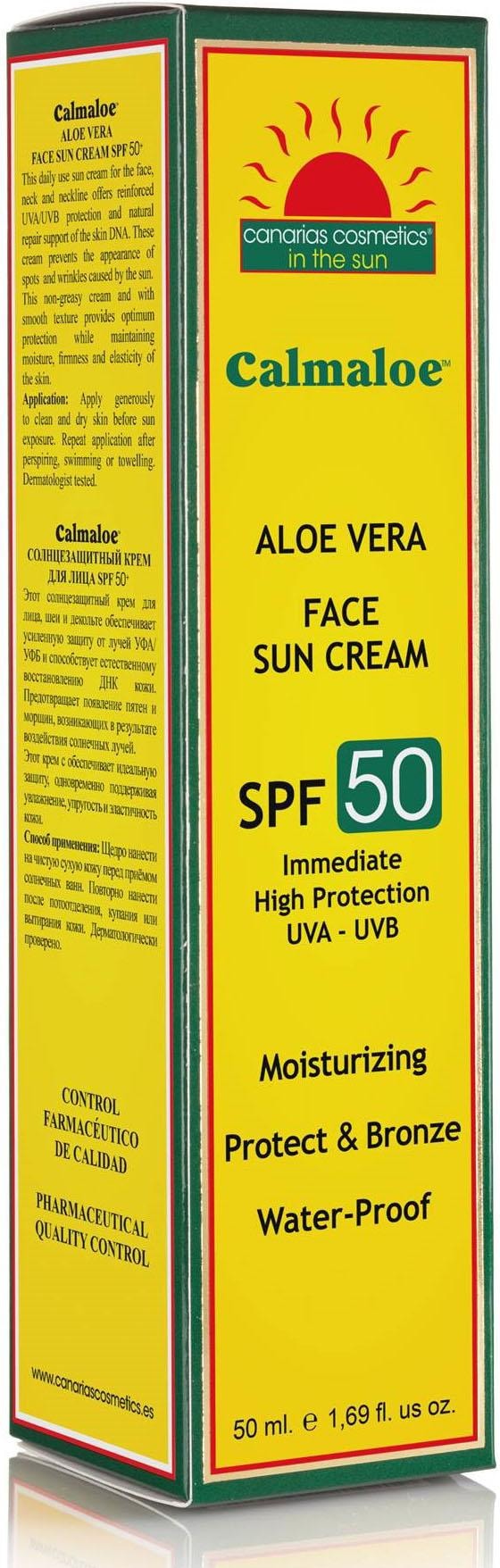 canarias cosmetics Sonnenschutzcreme »Calmaloe Face Sun Cream SPF50 ...