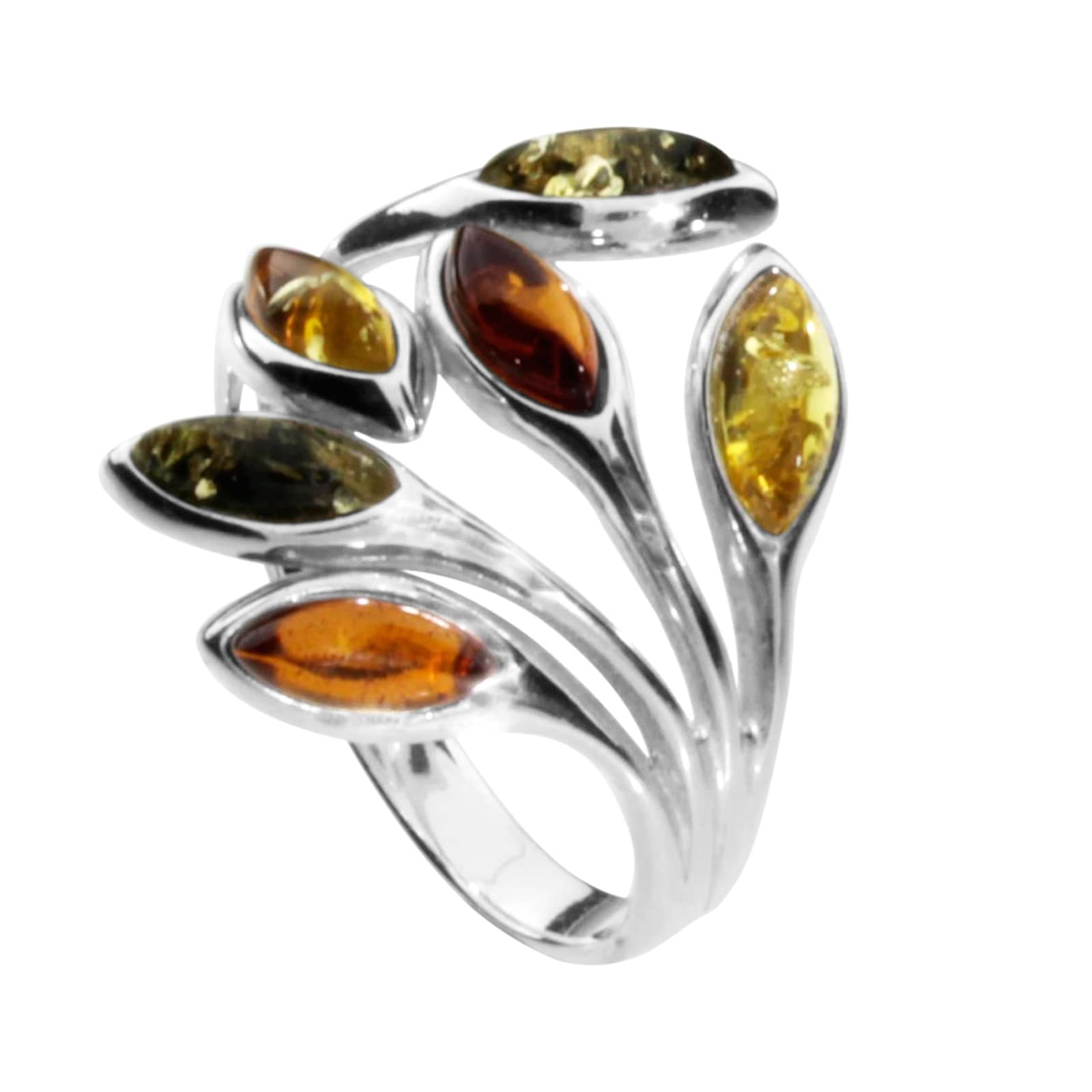 OSTSEE-SCHMUCK Fingerring »- Elena - Silber 925/000 - Bernstein« | BAUR