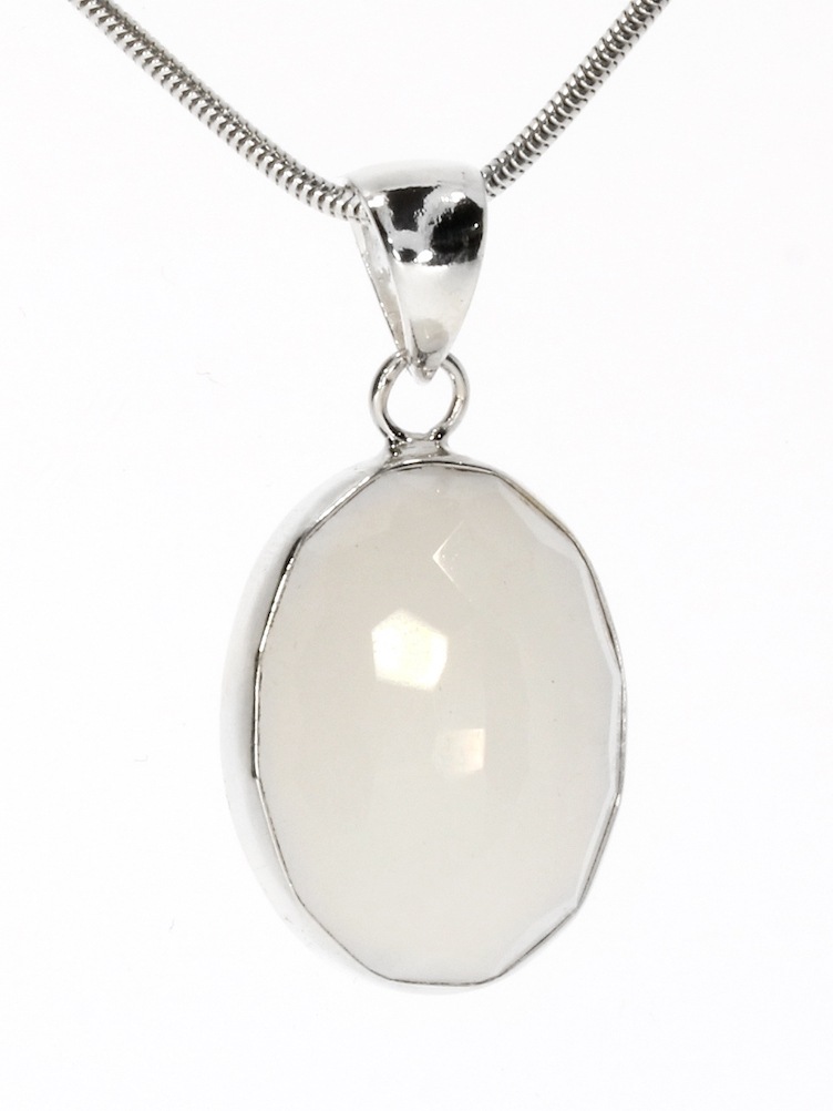 Adelia´s Kettenanhänger »SchneequarzSchneequarz 925 Silber Edelstein ...