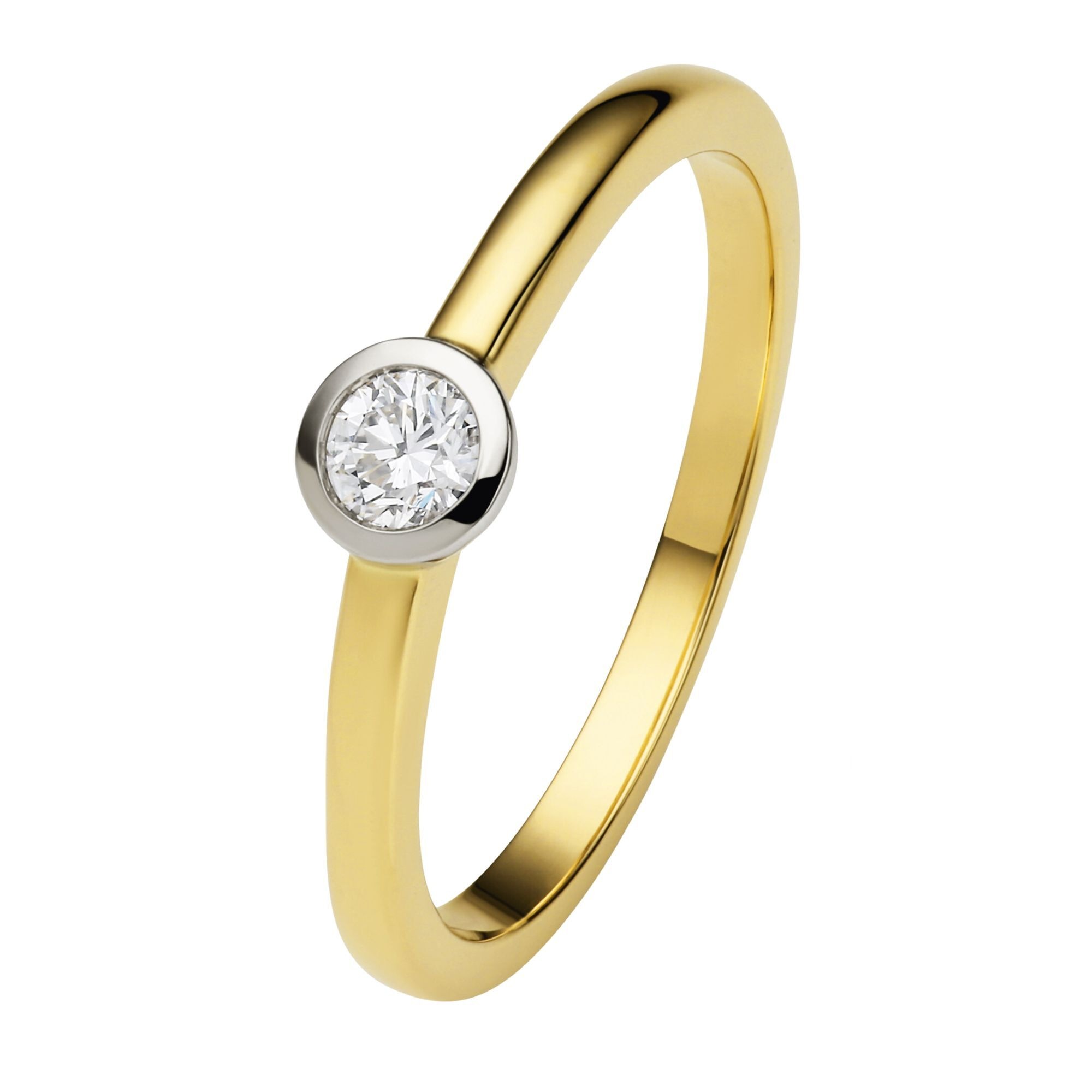 ONE ELEMENT Diamantring »0.15 ct Diamant Brillant Ring aus 585 Gelbgold«, zeitlos schön – für ...