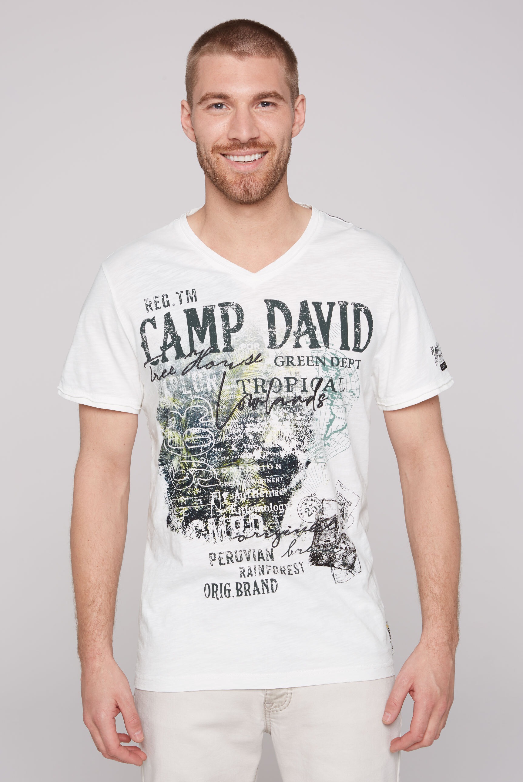 CAMP DAVID V-Shirt, aus Bio-Baumwolle kaufen | BAUR