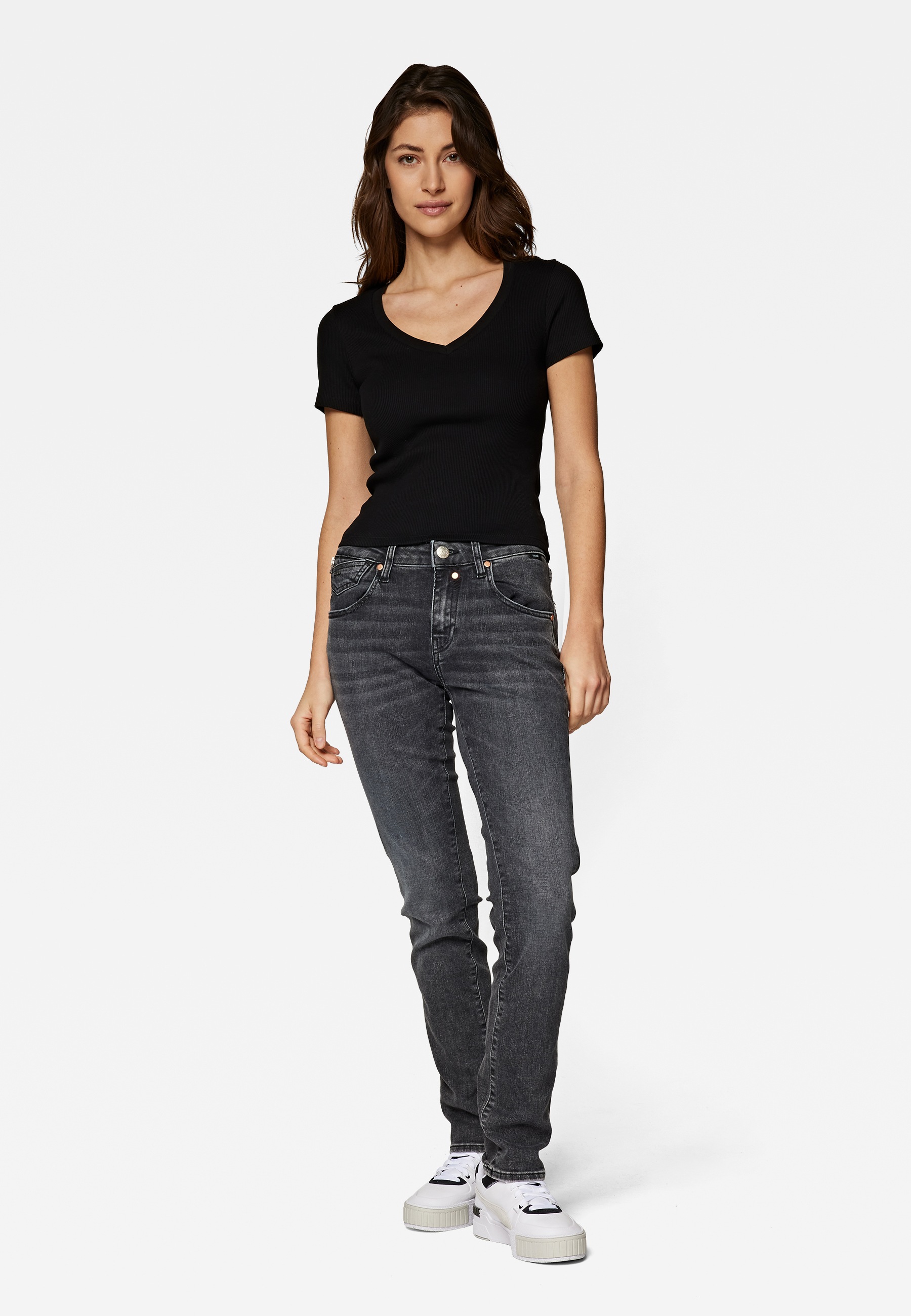 Mavi V-Shirt »V NECK TEE«, T-Shirt mit V-Ausschnitt für bestellen | BAUR