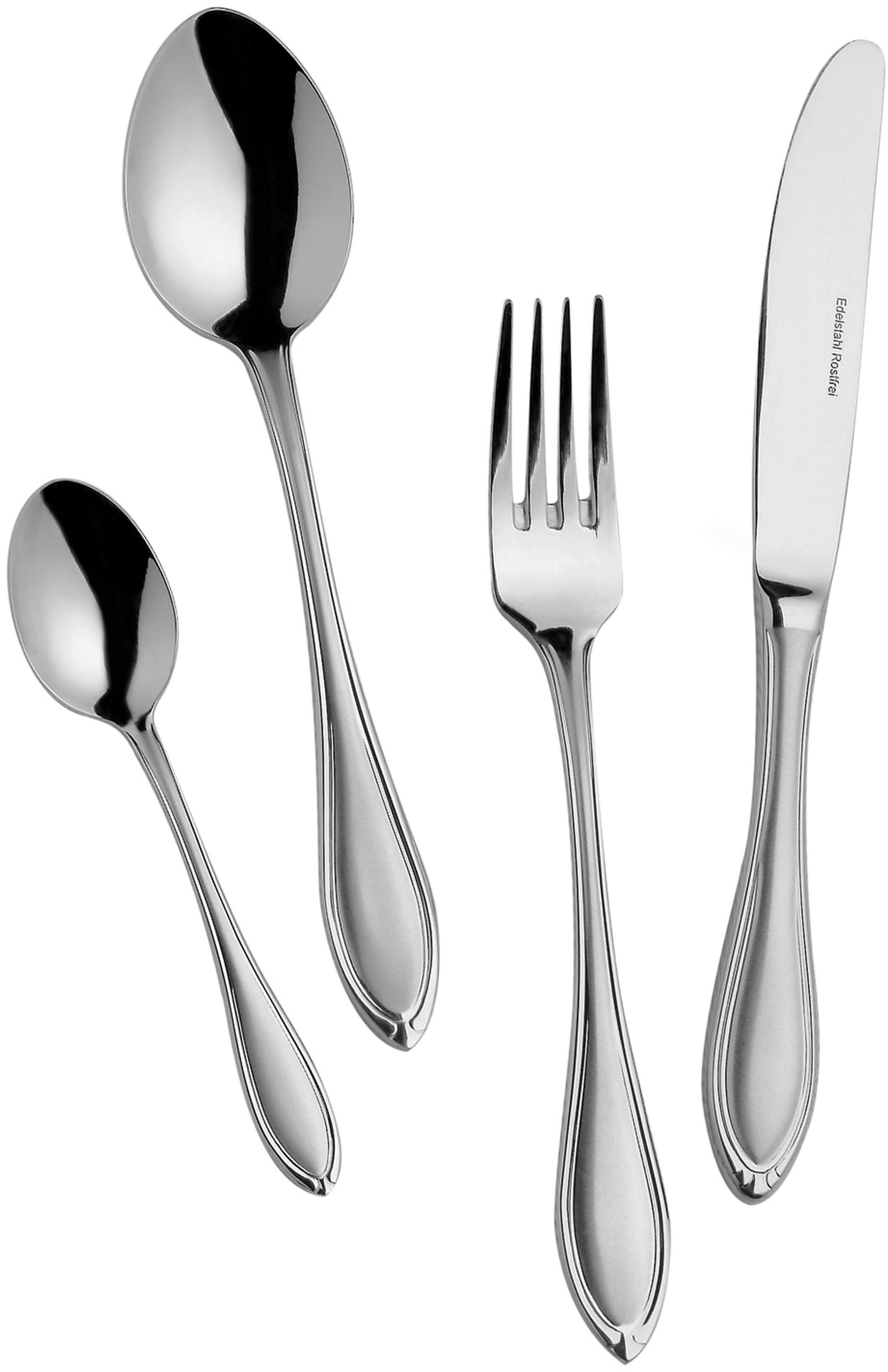 Mulex Besteck-Set »Boston«, (Set, 60 tlg.), teilsatiniert | BAUR
