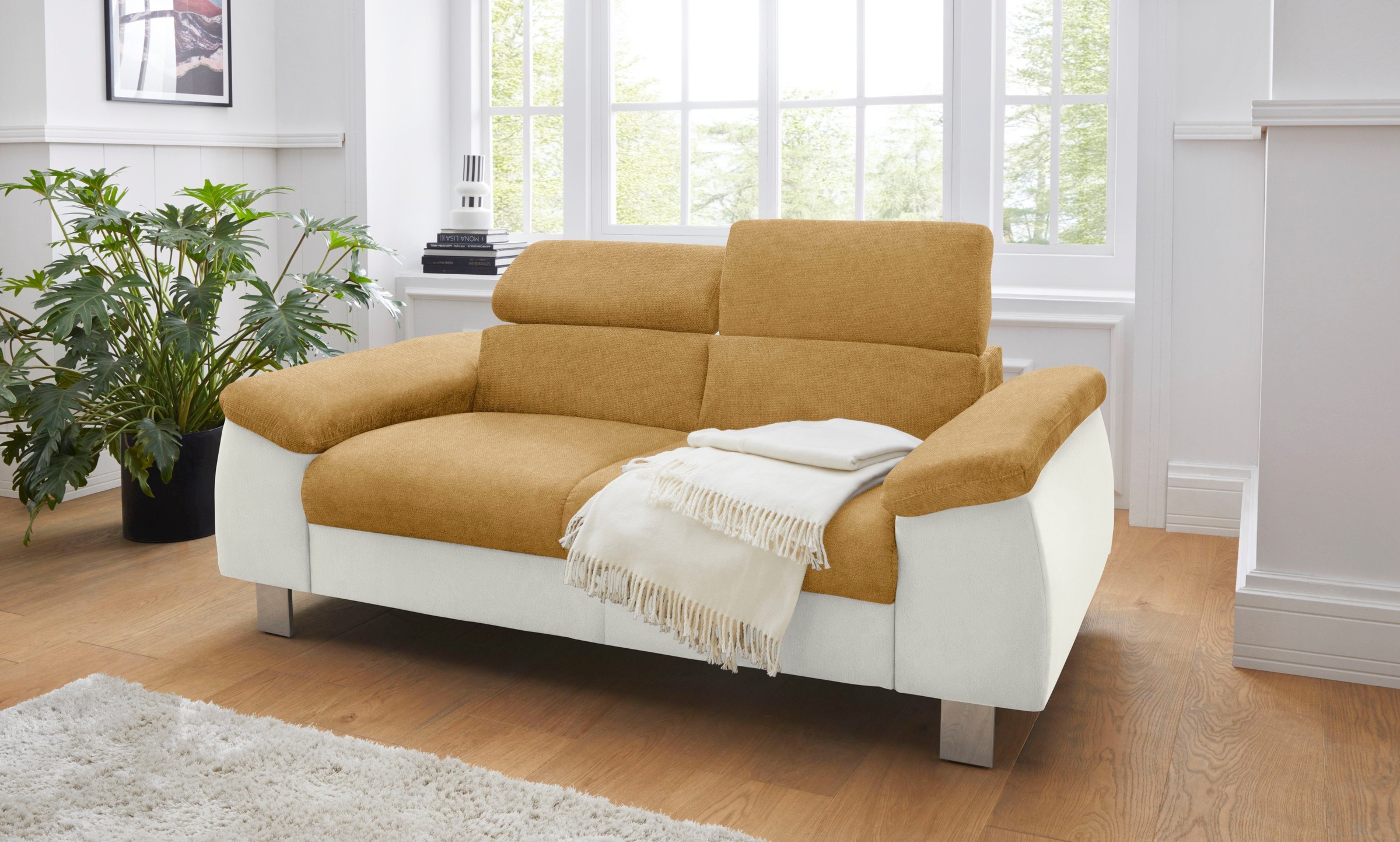 COTTA Polstergarnitur »Komaris«, (Set), Set bestehend aus: 2-Sitzer mit ...