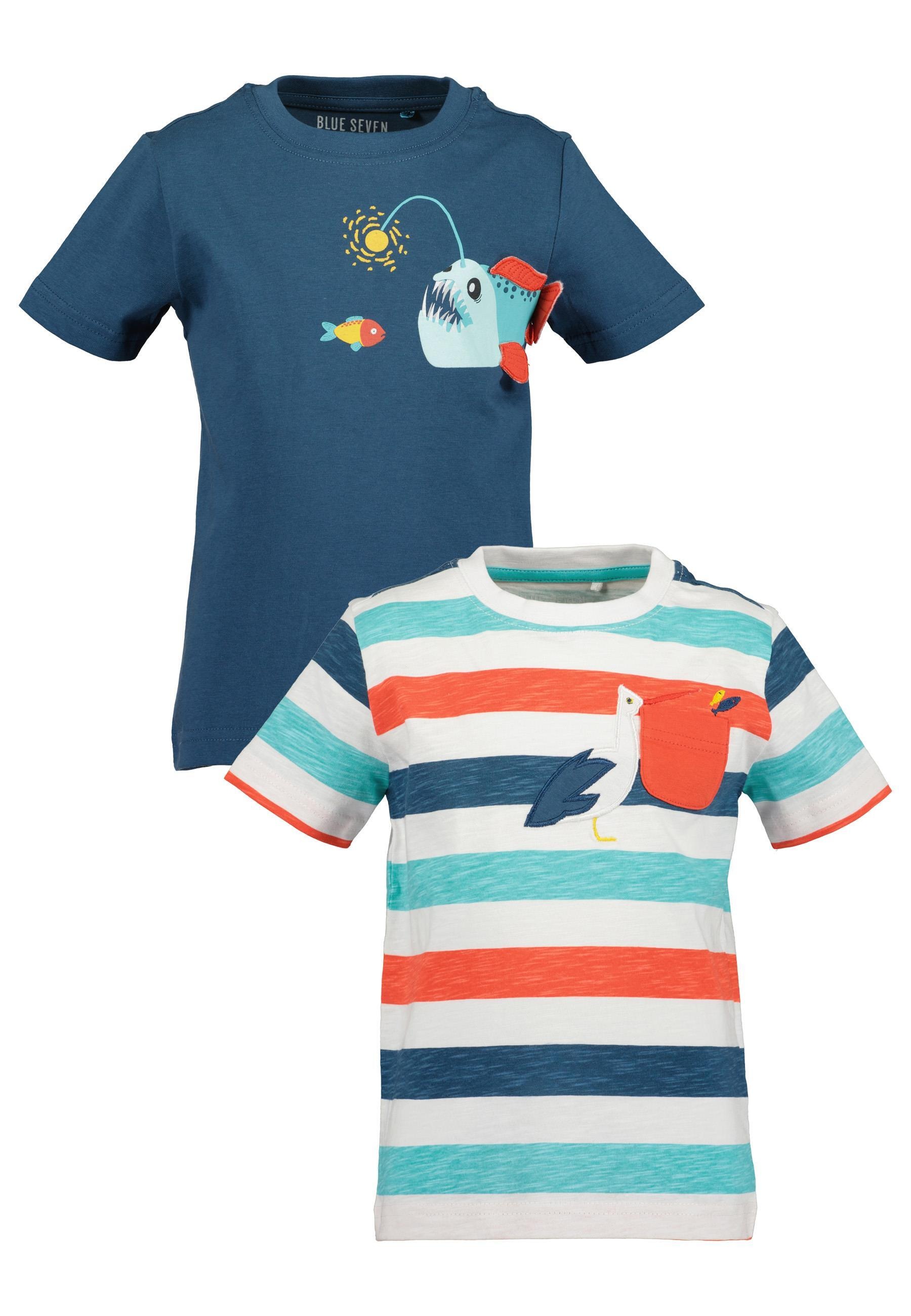 Blue Seven T-Shirt »Blue Seven«, (2 tlg.) | BAUR