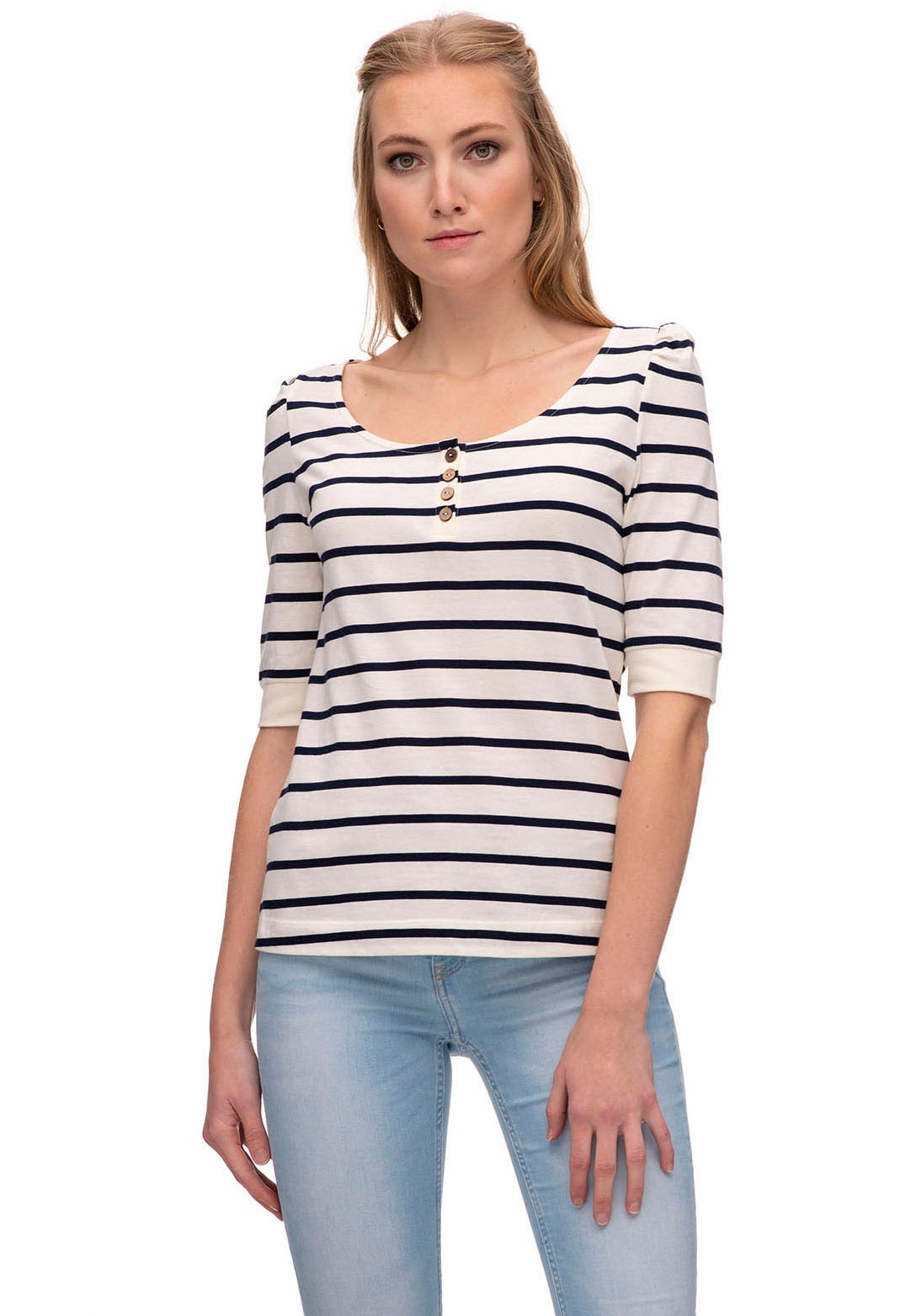 Ragwear Rundhalsshirt »Shirt REGATTKA ORGANIC GOTS«, im Streifen-Design für kaufen | BAUR