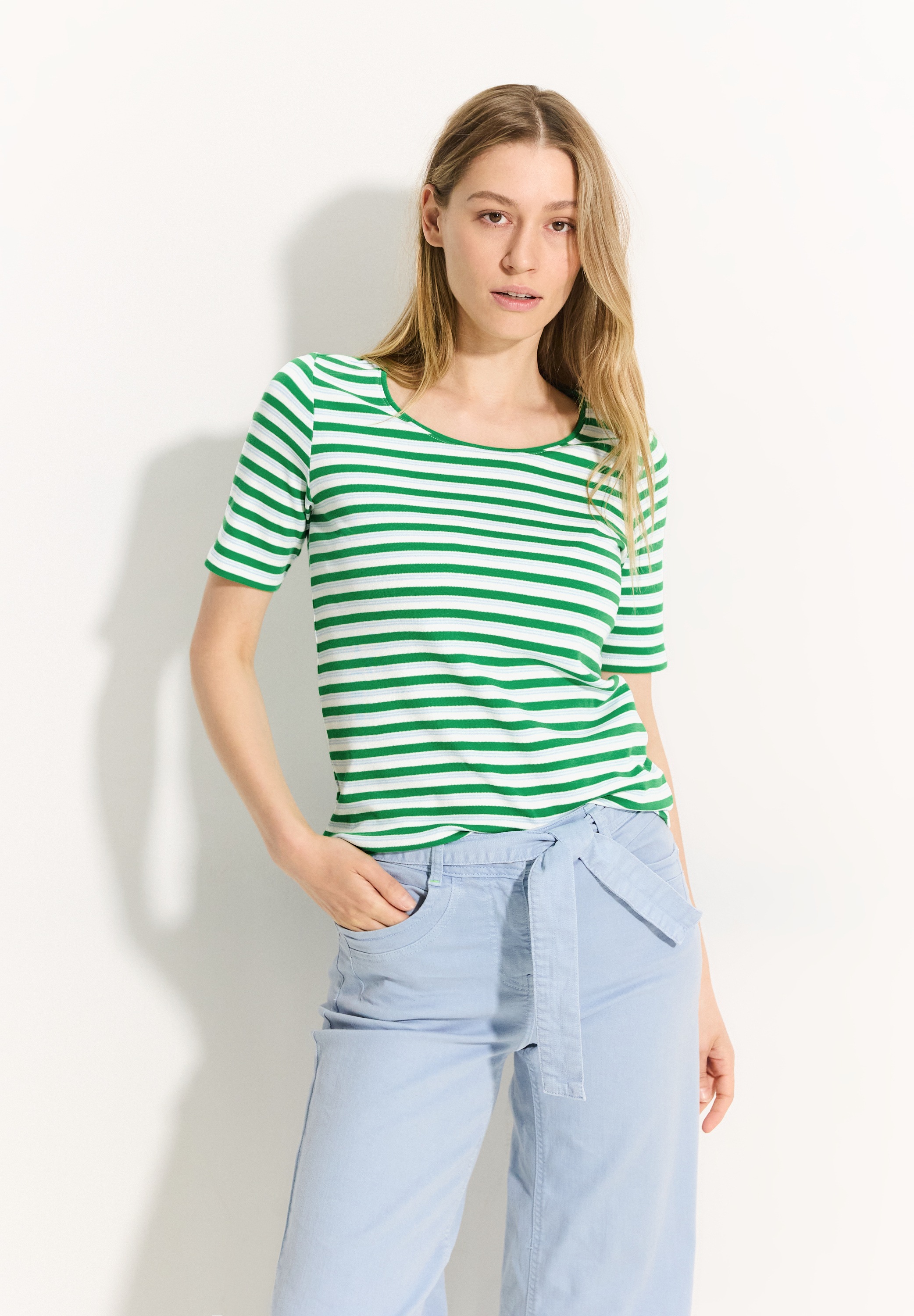 Cecil T-Shirt »Lena«, mit Streifenmuster online kaufen | BAUR