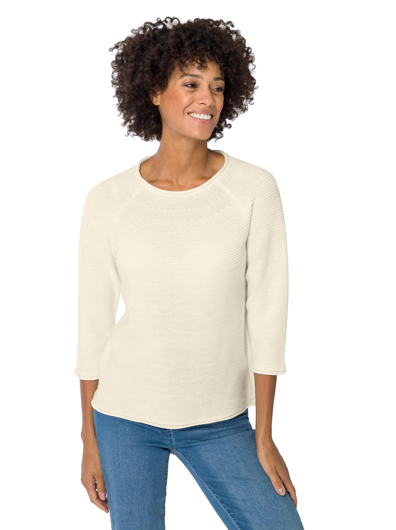 Classic Basics 3/4 Arm-Pullover »Rippenpullover« online kaufen | BAUR