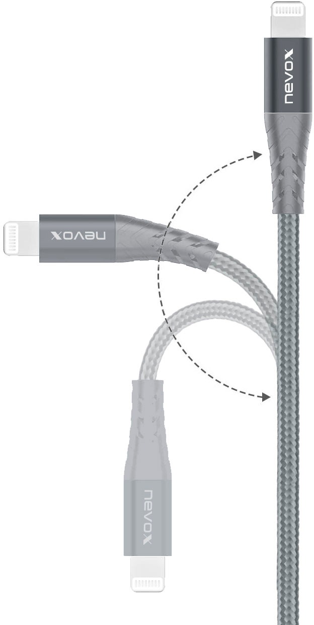 nevox Smartphone-Kabel »1885«, Lightning-USB-C, 100 cm | BAUR