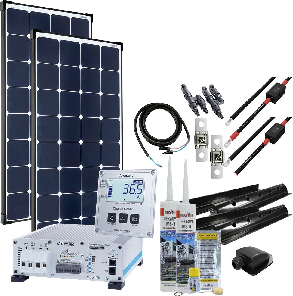 offgridtec Solaranlage »mTriple S mit 2 x 120W Solarmodul 30/20/250 ...