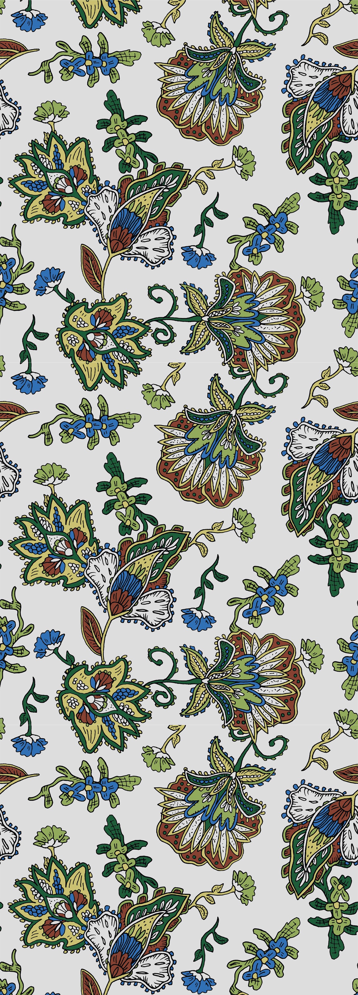 queence Vinyltapete »Milou«, bedruckt-Motiv-botanisch-floral-gemustert ...