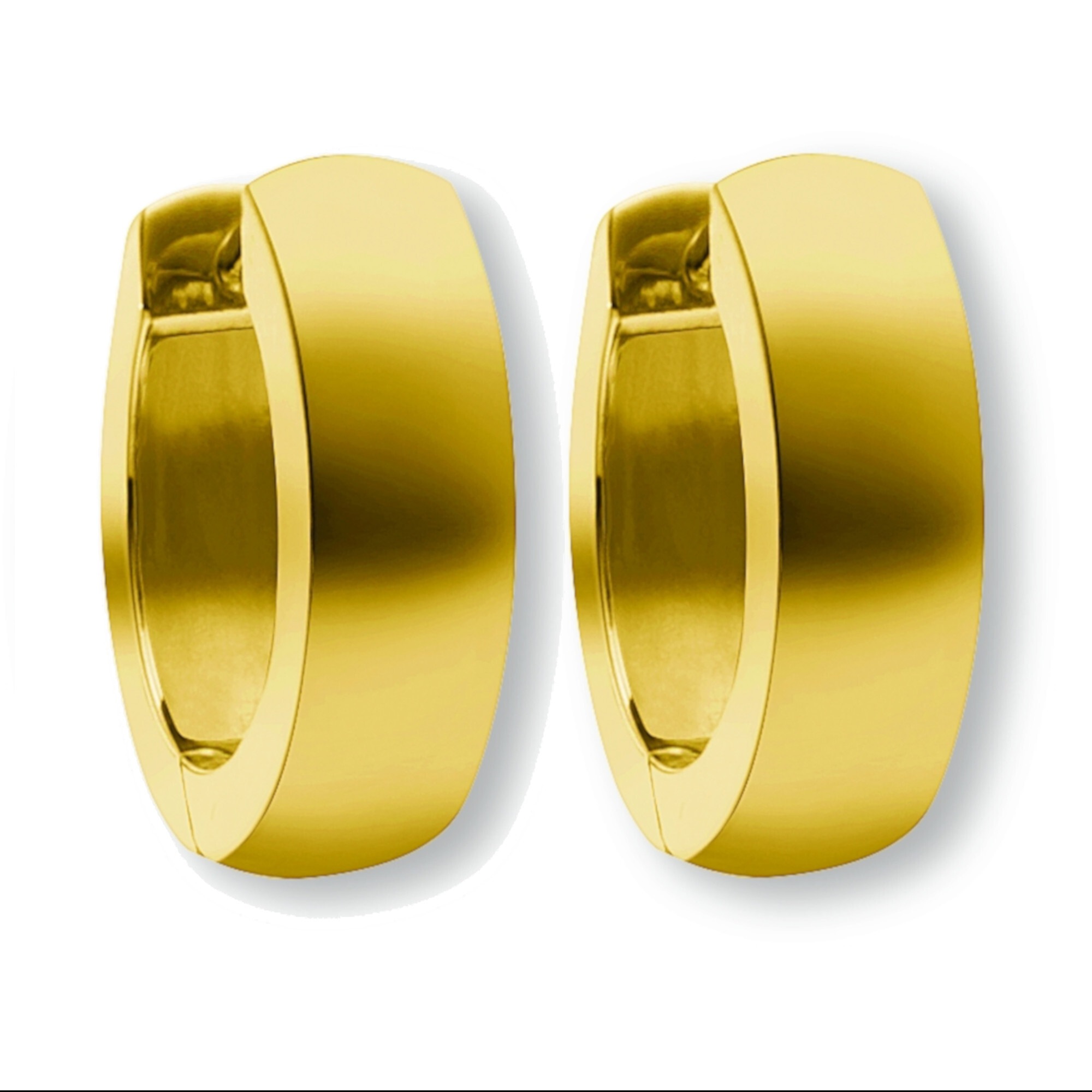 ONE ELEMENT Paar Creolen »Ohrringe Creolen aus 585 Gelbgold Ø 12,0 x 4,0 mm«, Damen Gold Schmuck ...