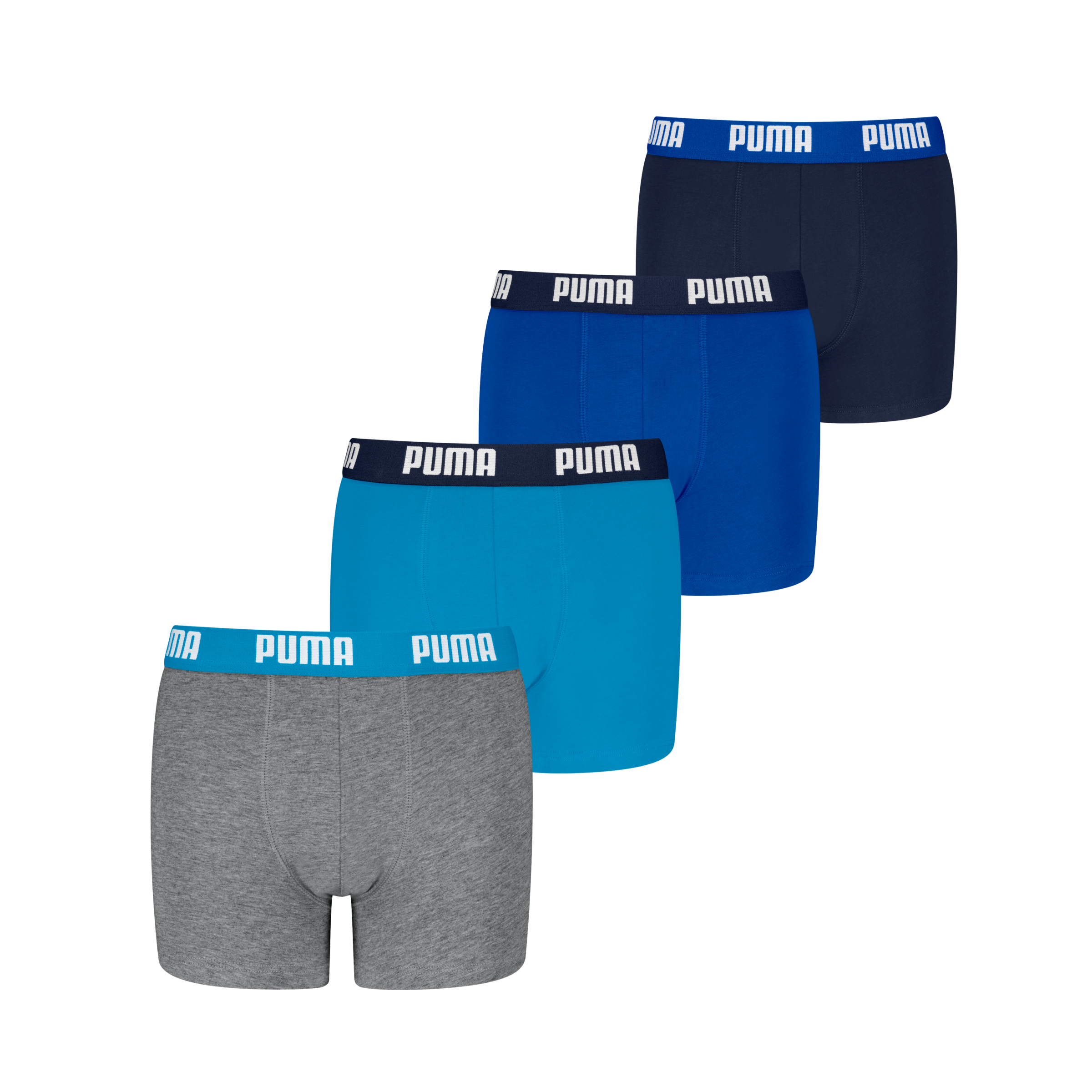 PUMA Boxershorts »PUMA BOYS EVERYDAY BASIC BOXERS 4P ECOM«, (4er Pack ...