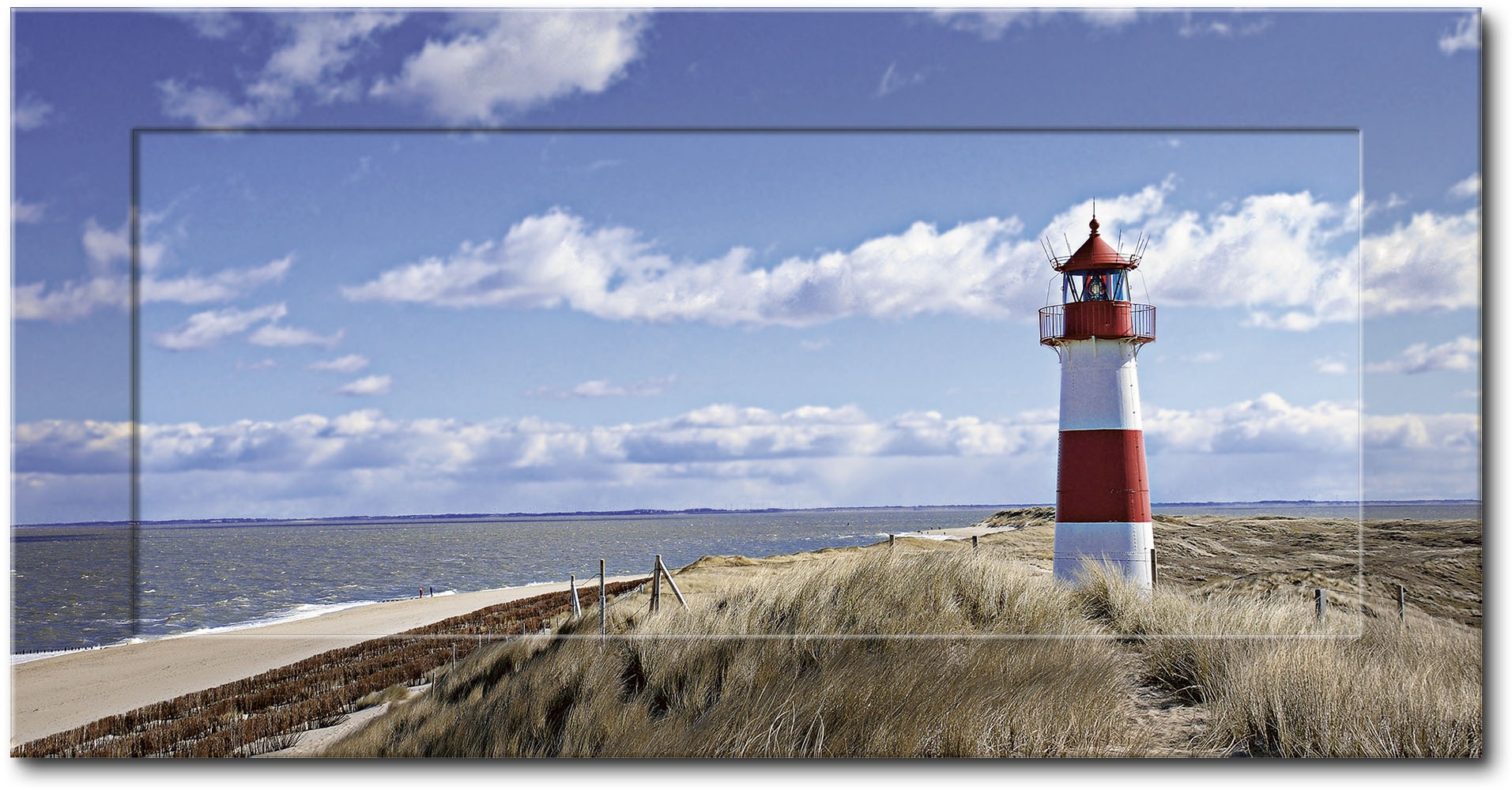Artland Wandbild »Leuchtturm Sylt«, Gebäude, (1 St.), 3D Optik gebogen | BAUR