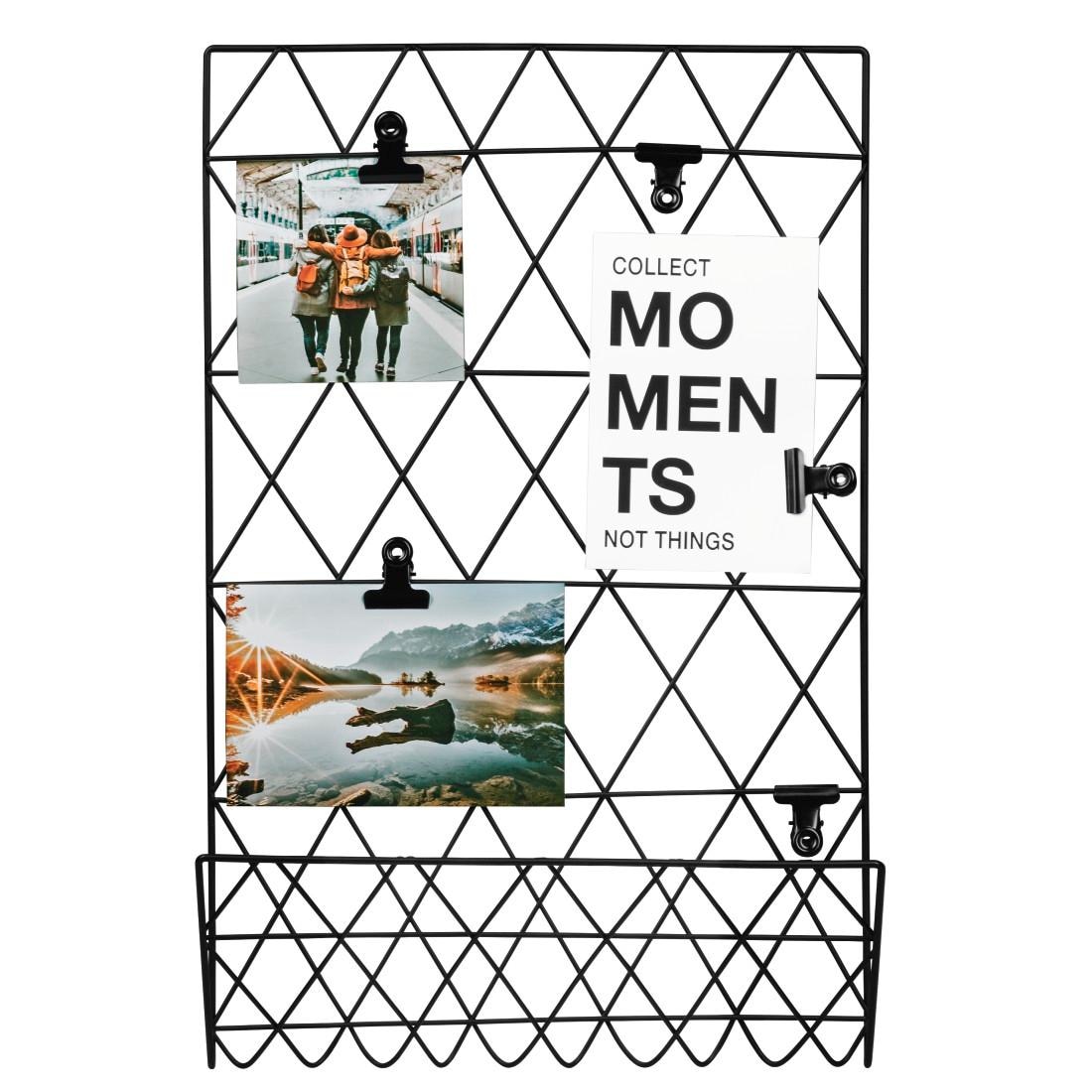 Hama Fotohalter »Fotohalter "Mesh" mit Ablagefach, 30 x 45 cm, Schwarz ...