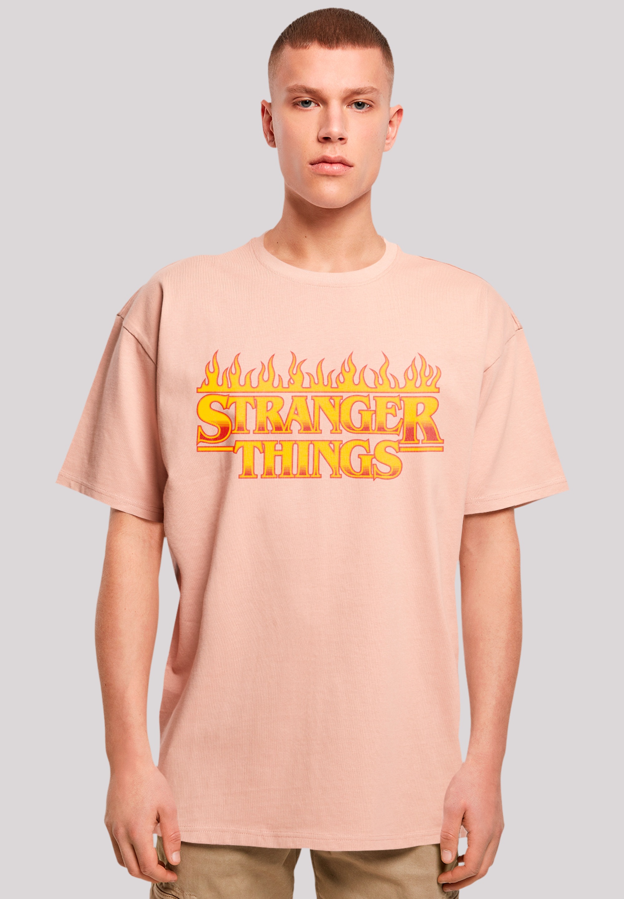 F4NT4STIC T-Shirt »Stranger Things Fire Logo«, Premium Qualität | BAUR