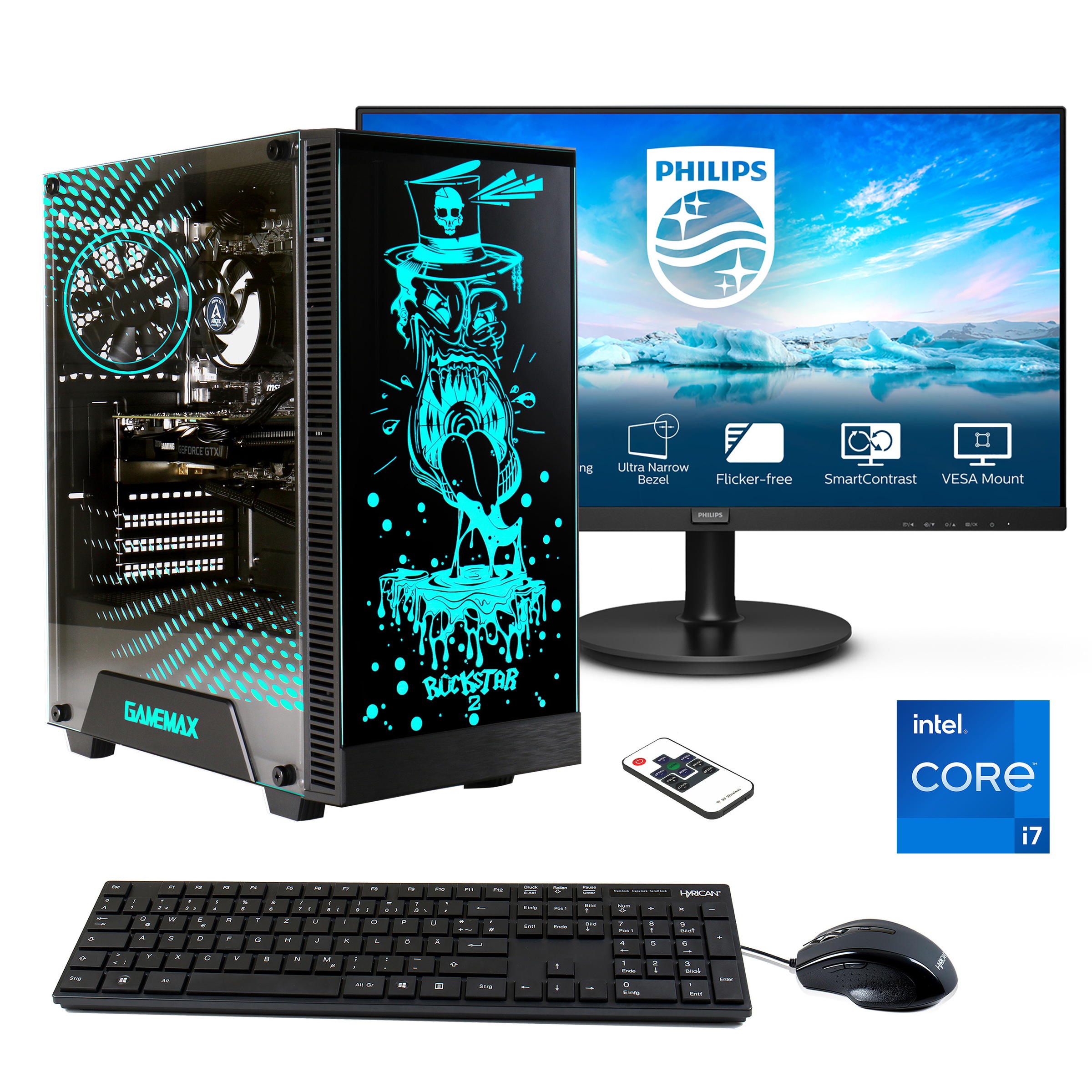 Hyrican Gaming-PC-Komplettsystem »Rockstar SET02365«, inklusive 27 ...