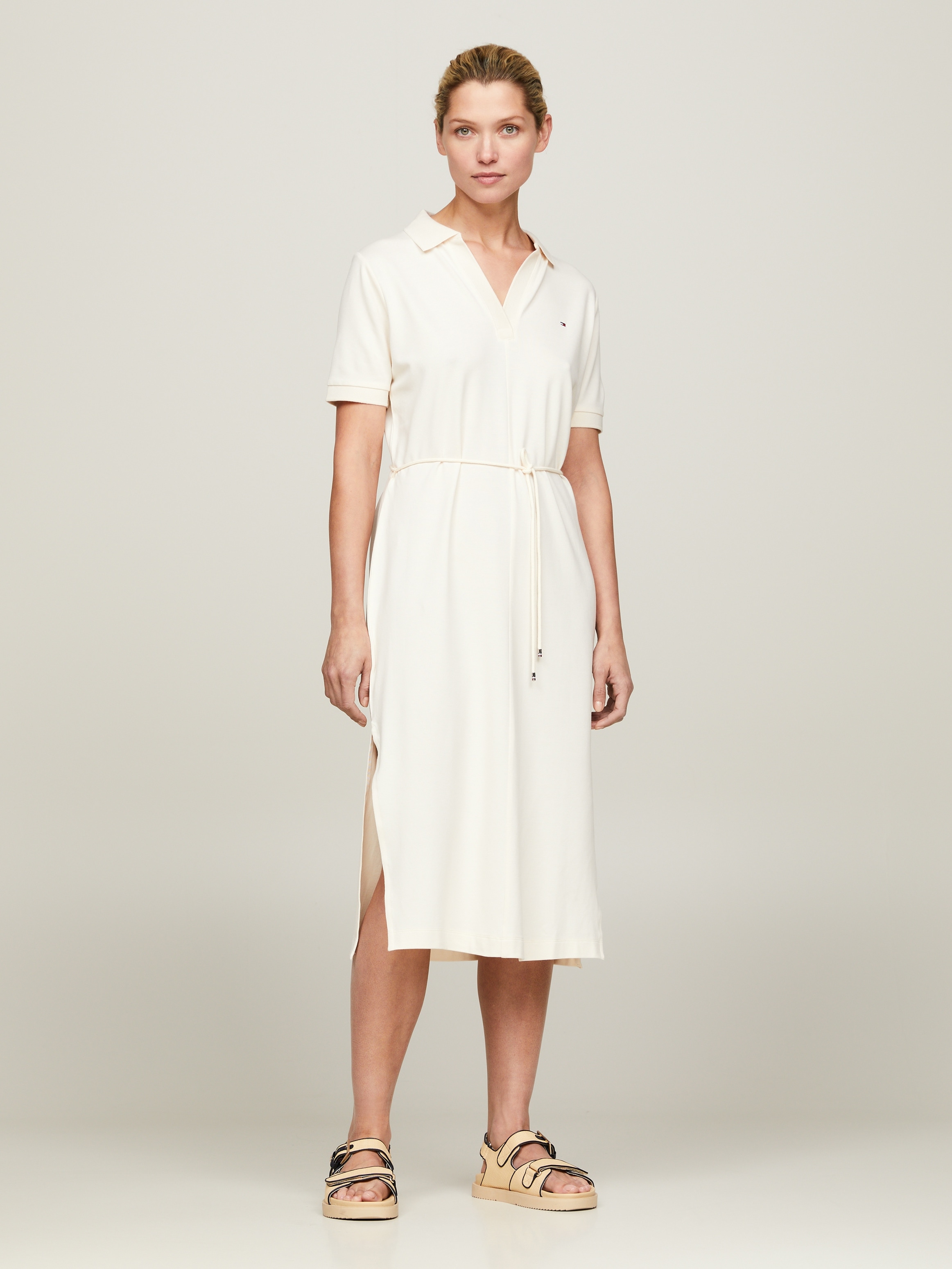 Tommy Hilfiger Polokleid »OPN PLKT LYLL POLO DRS WAIST DTL«, mit ...