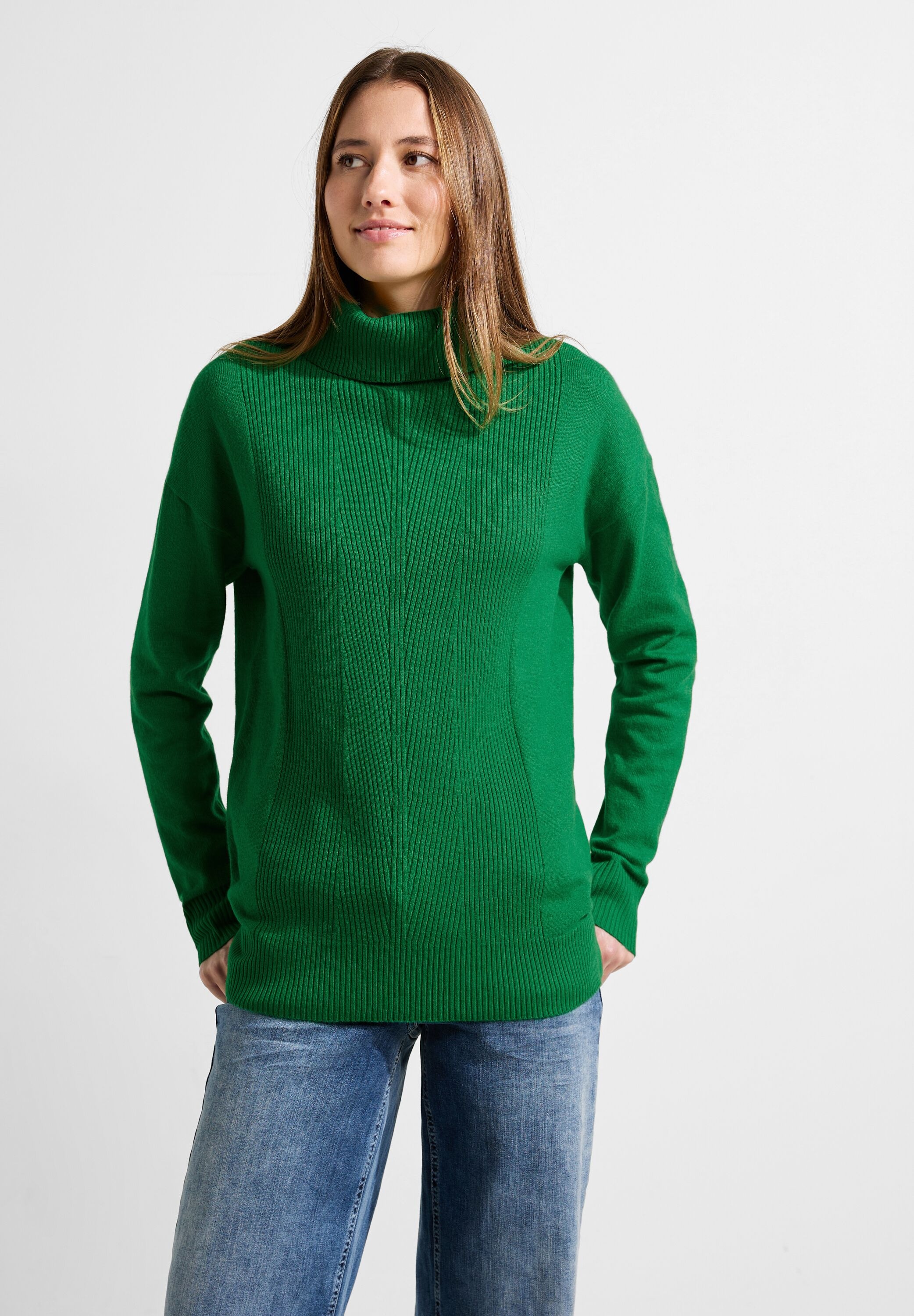 Cecil Rollkragenpullover, mit Rippstrick | BAUR