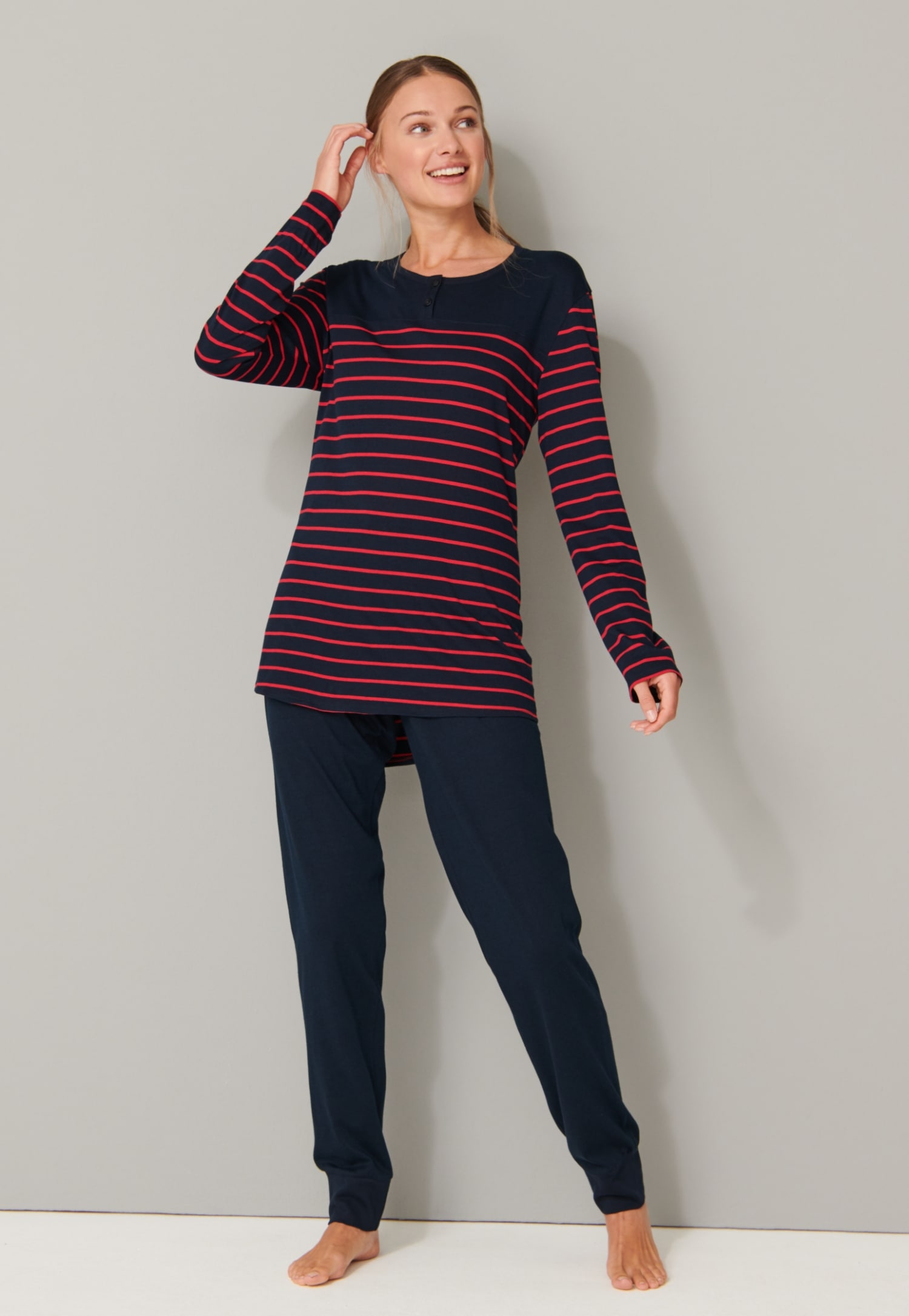 Schiesser Pyjama »"selected! premium inspiration"«, (2 tlg.), mit etwas ...