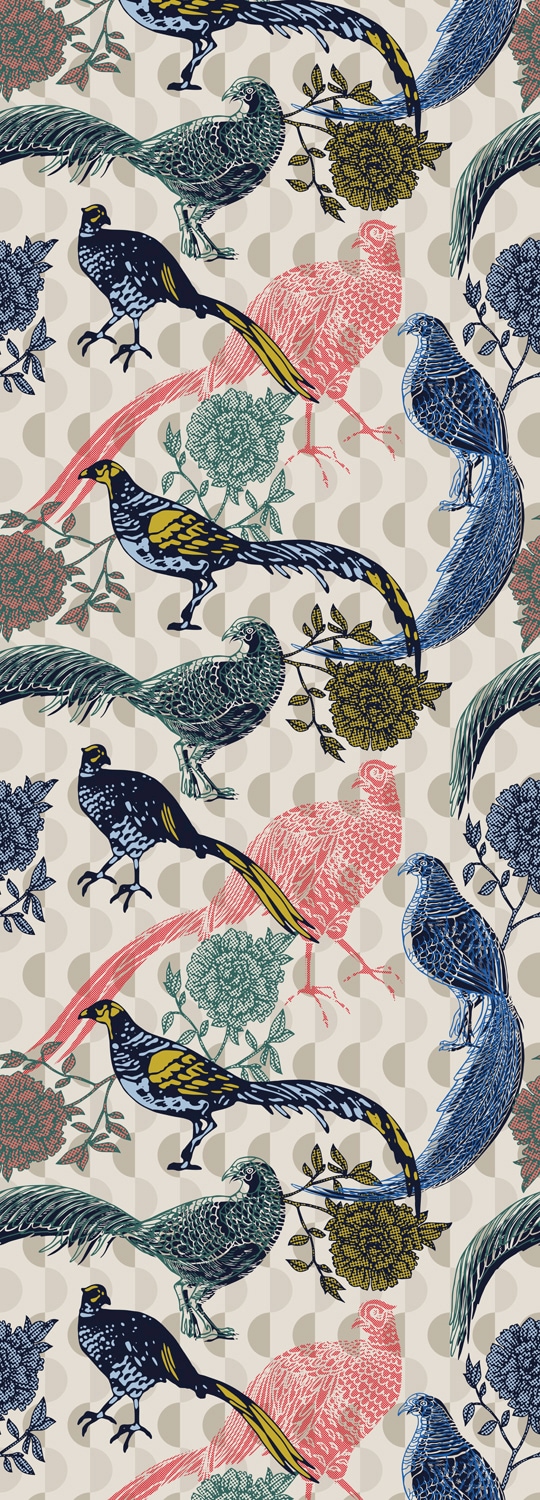 queence Vinyltapete »Enna« Motiv | bedruckt | botanisch | floral ...