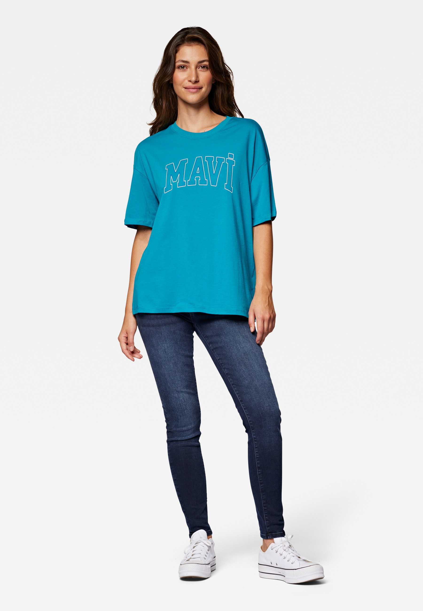 Mavi T-Shirt »MAVI LOGO SHORT SLEEVE TSHIRT«, T-Shirt Mit Mavi Print | BAUR