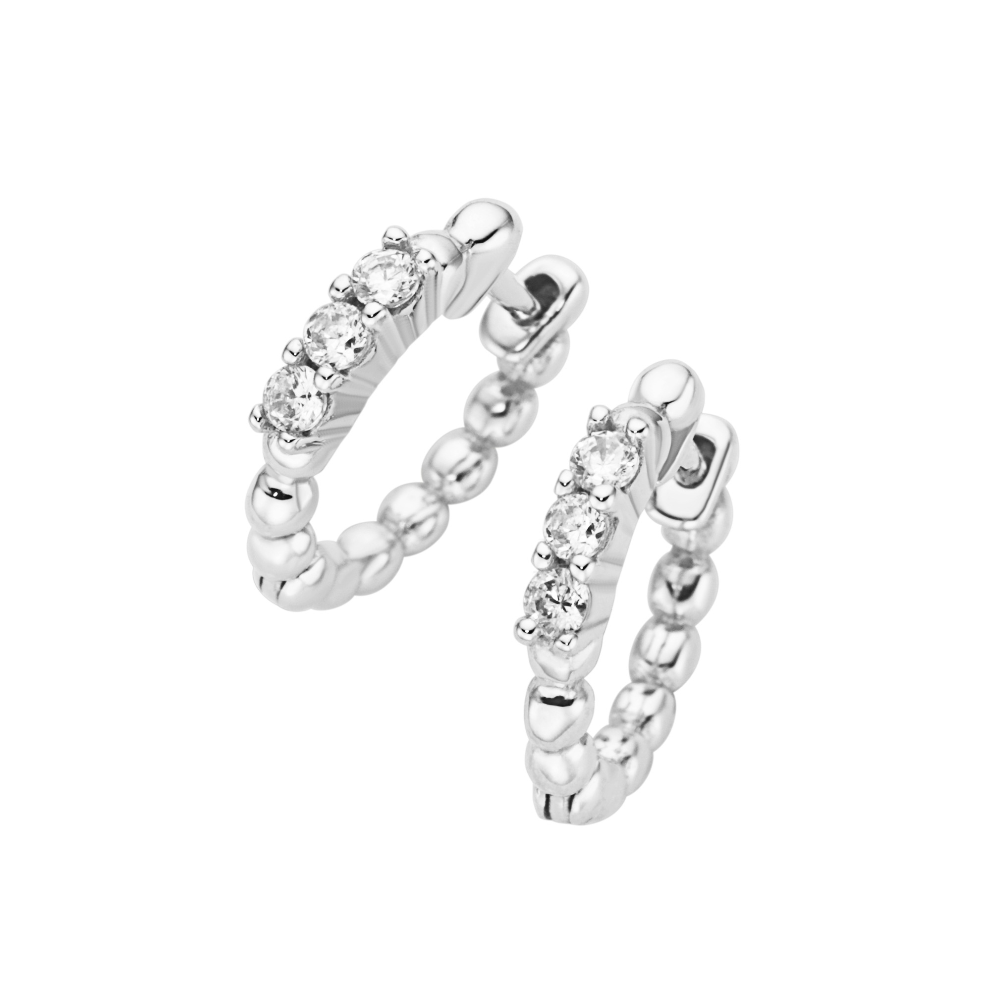 Luigi Merano Paar Creolen »in Kugel-Design mit Zirkonia, Gold 375« für bestellen | BAUR