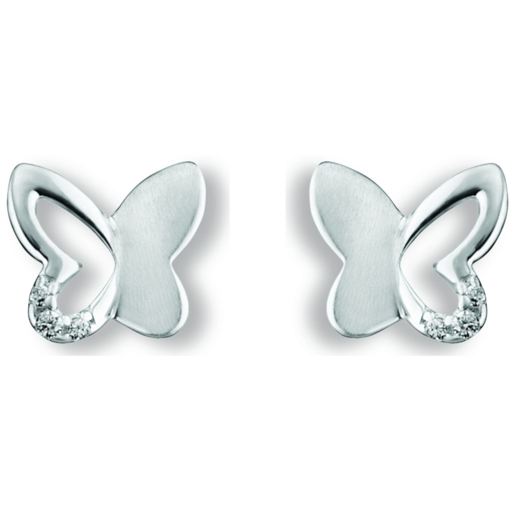 ONE ELEMENT Paar Ohrstecker »Zirkonia Schmetterling Ohrringe Ohrstecker aus 925 Silber« für ...