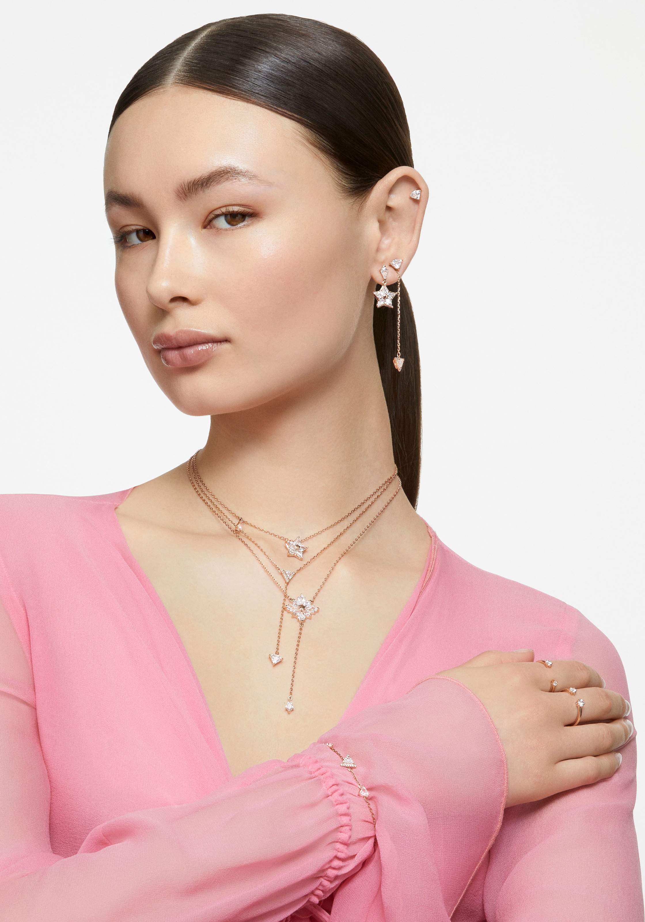 Swarovski Fingerring »Constella Ring Set, 5640969, /-70, /-71, /-72 ...