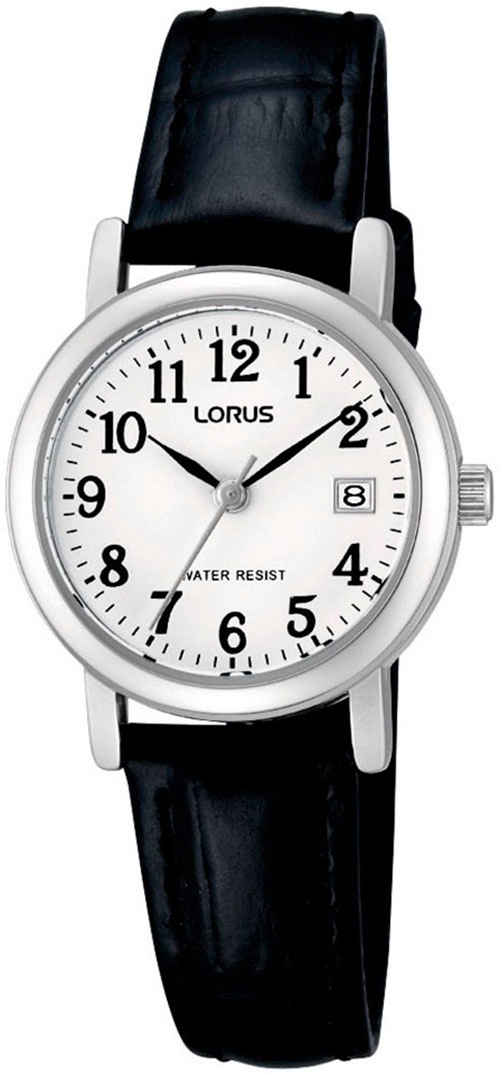 LORUS Quarzuhr, Armbanduhr, Damenuhr, Datum, Lederarmband online kaufen ...