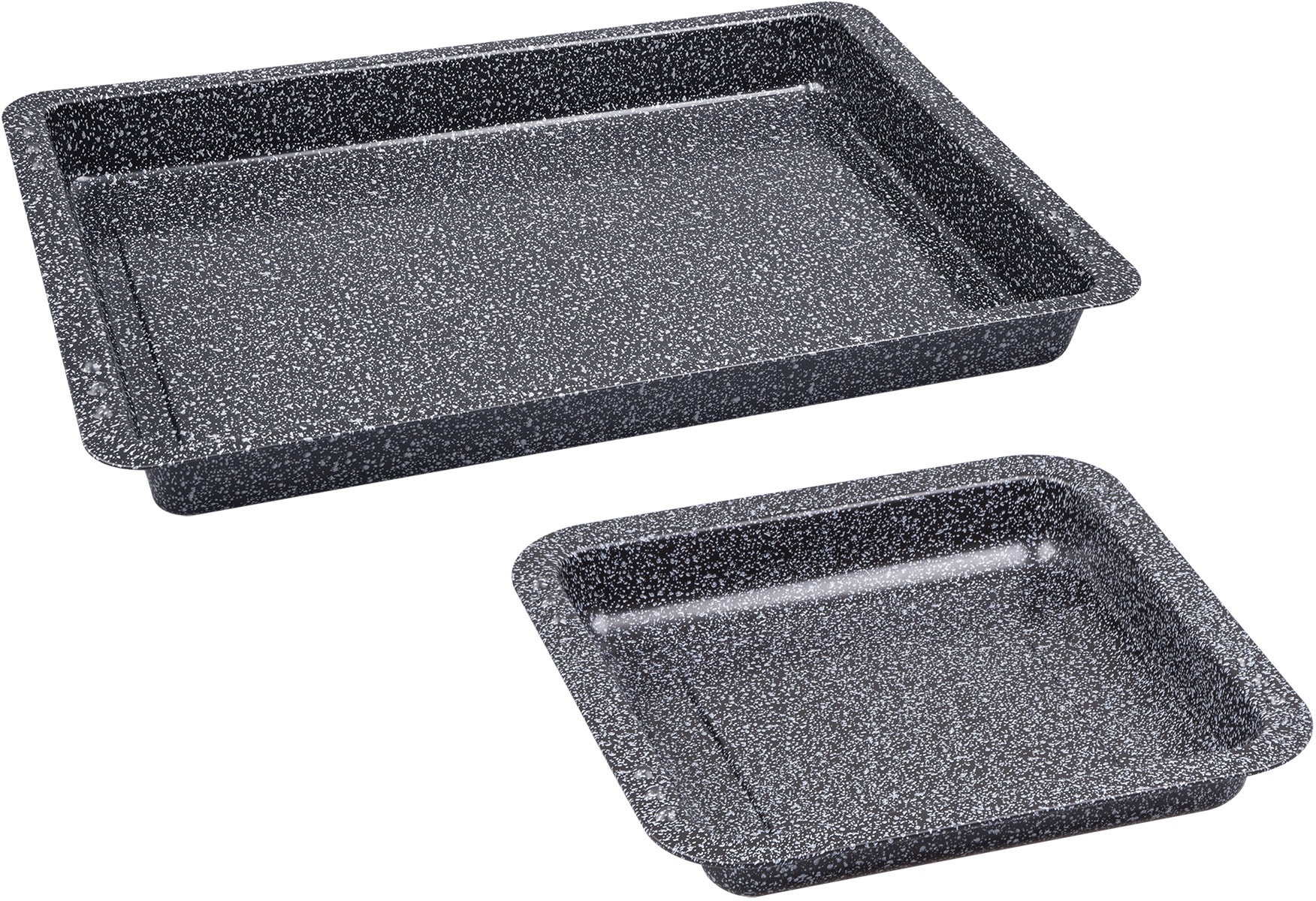 CHG Backblech »Granito«, Stahlblech, (Set, 2 St.), Rechteckform 4 x29cm ...