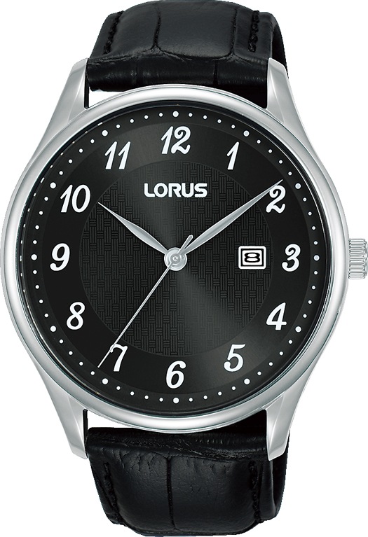 LORUS Quarzuhr »RH911PX9«, Armbanduhr, Herrenuhr, Datum, Lederarmband ...