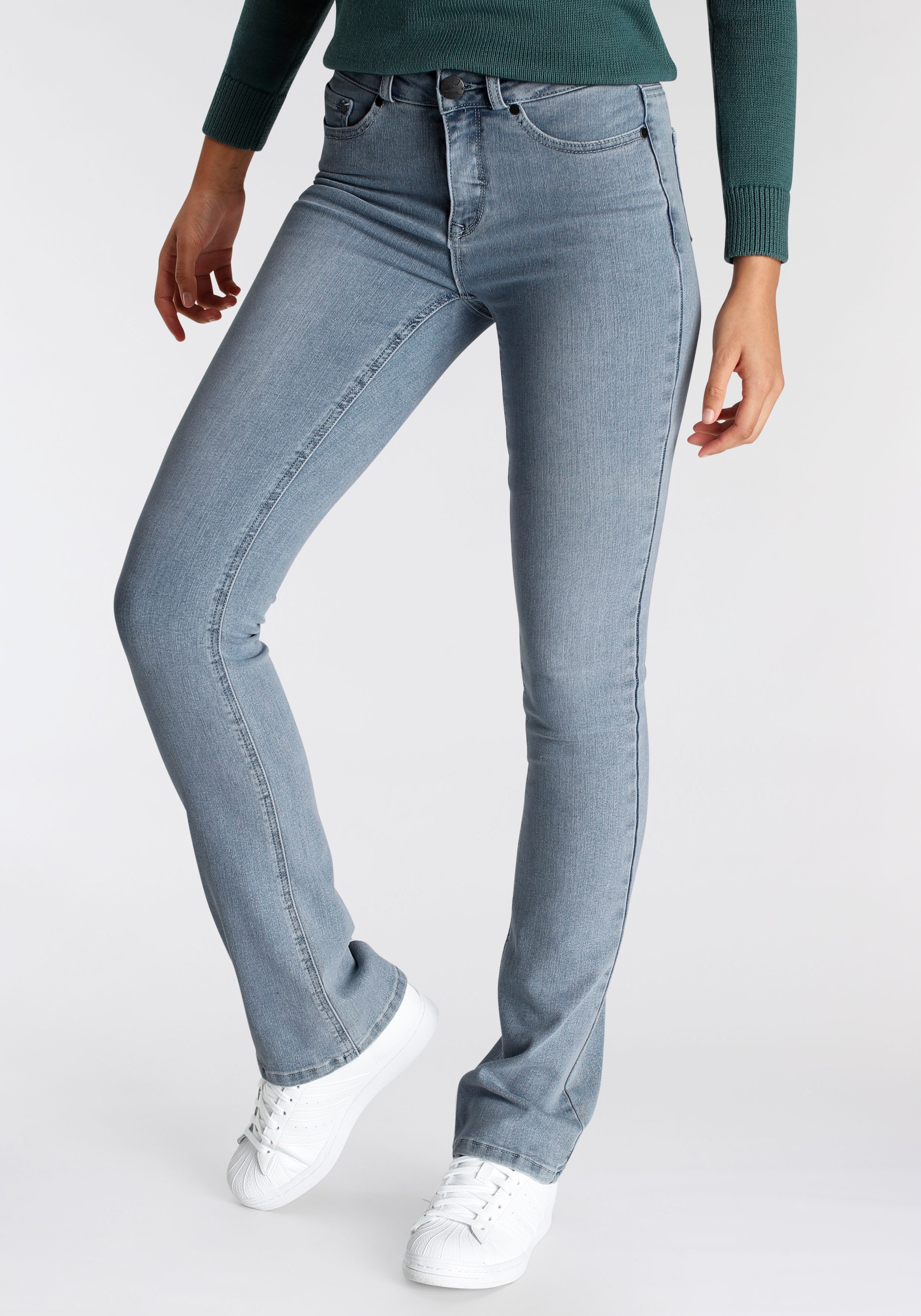 Arizona Bootcut-Jeans »Ultra Soft«, High Waist für kaufen | BAUR