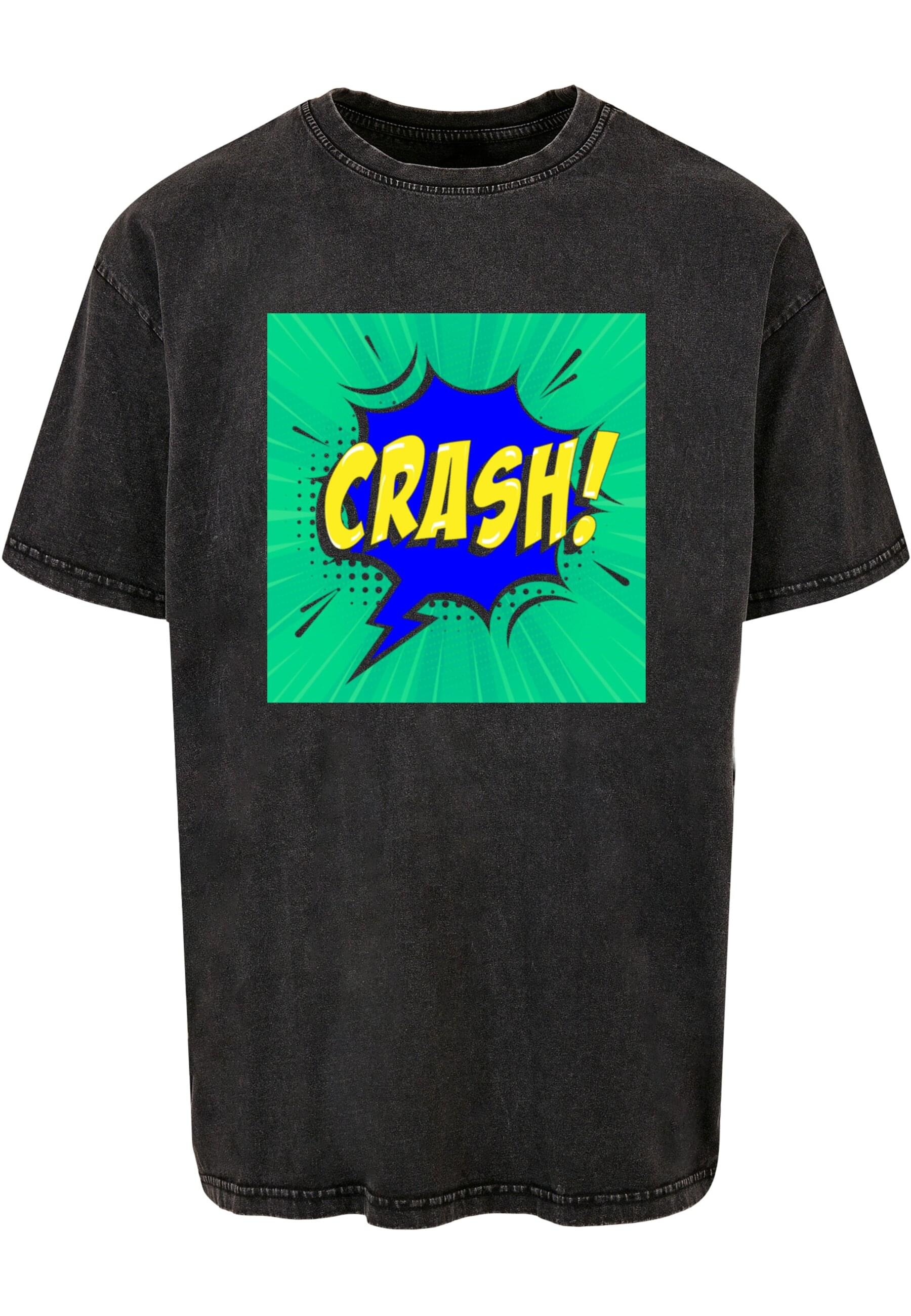 Merchcode T-Shirt »Herren CRASH Comic Acid Washed Oversized Tee«, (1 ...