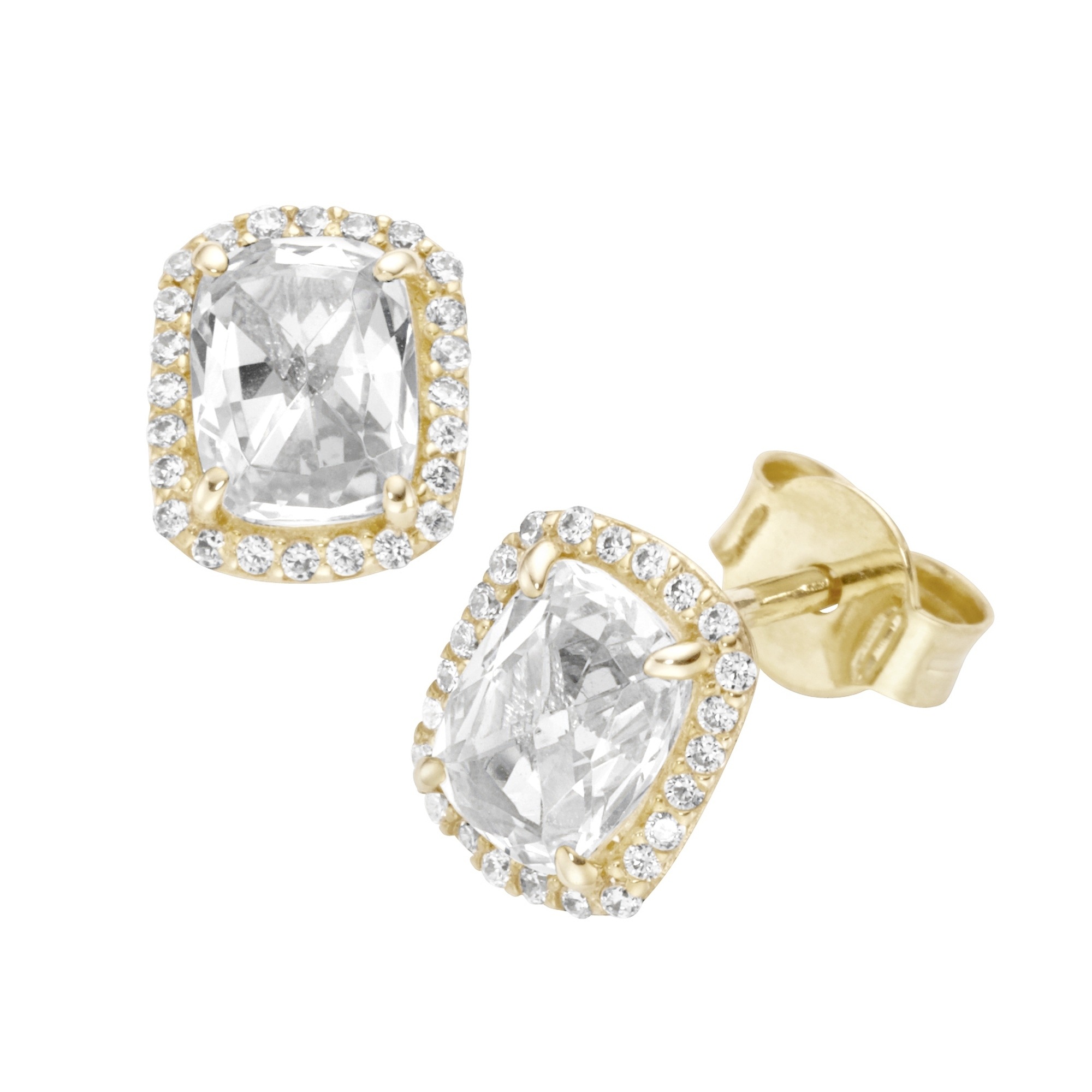 Luigi Merano Paar Ohrstecker »mit Zirkonia, Gold 375« | BAUR