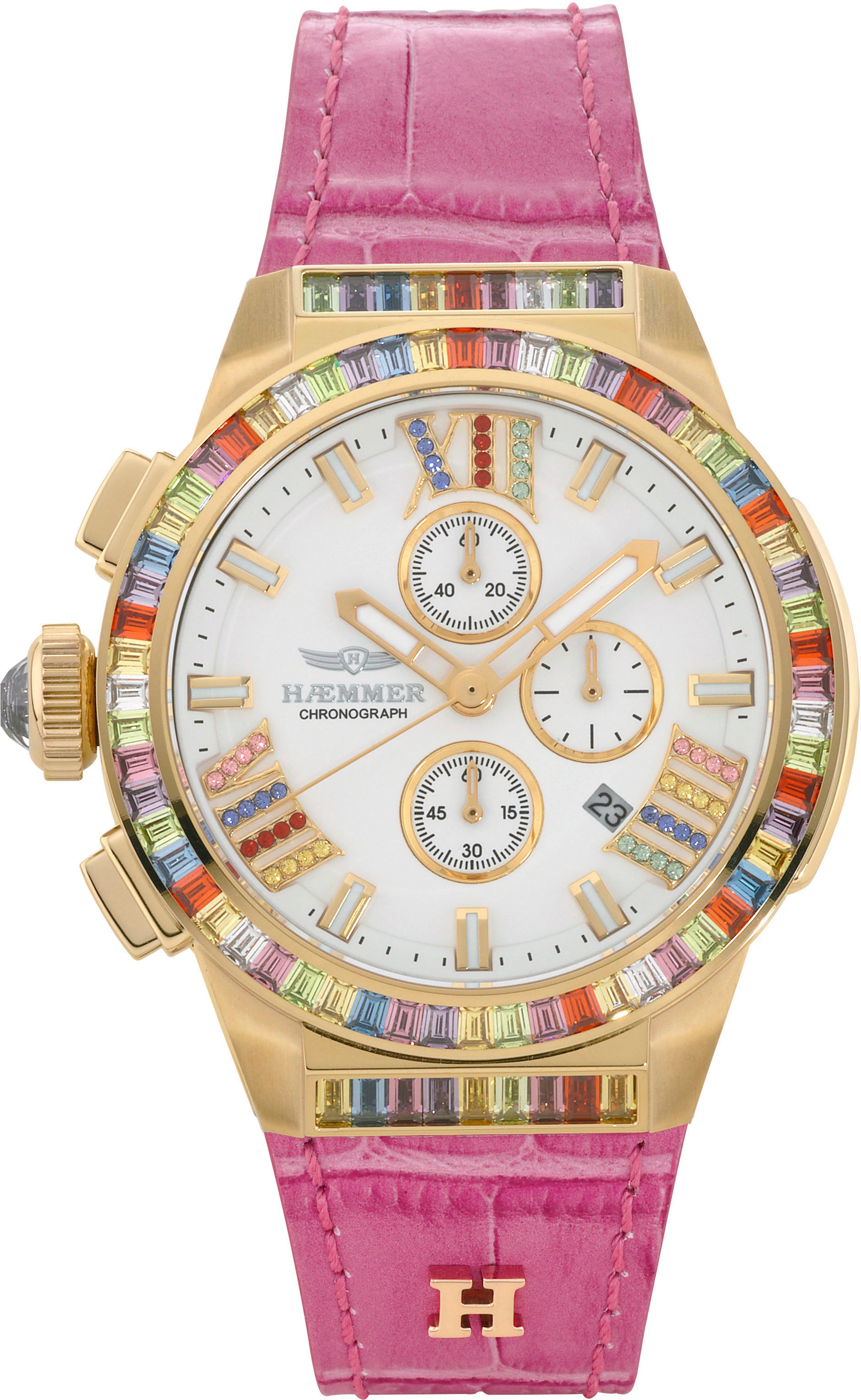 HAEMMER GERMANY Chronograph »LOALA, GR011«, Quarzuhr, Damenuhr, Datum ...