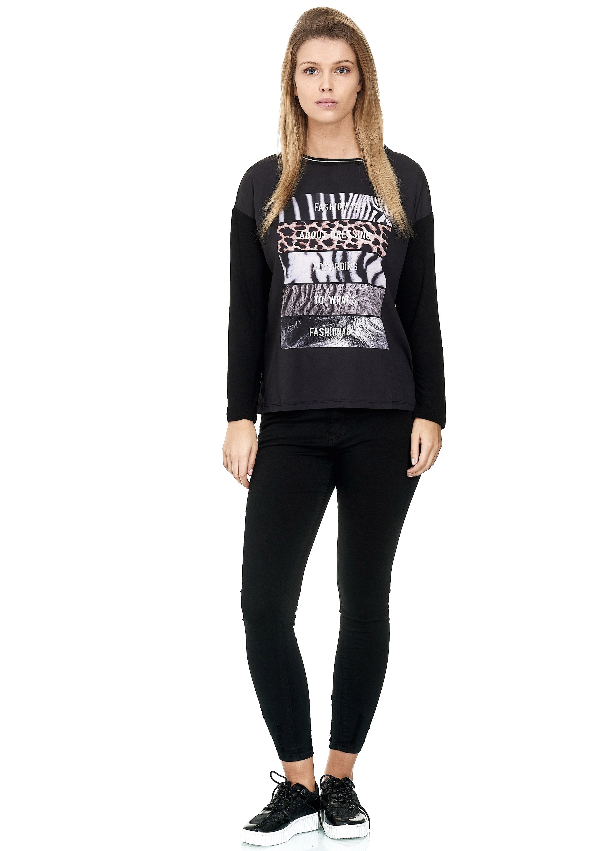 Decay Langarmshirt, mit verschiedenen Animal-Prints | BAUR