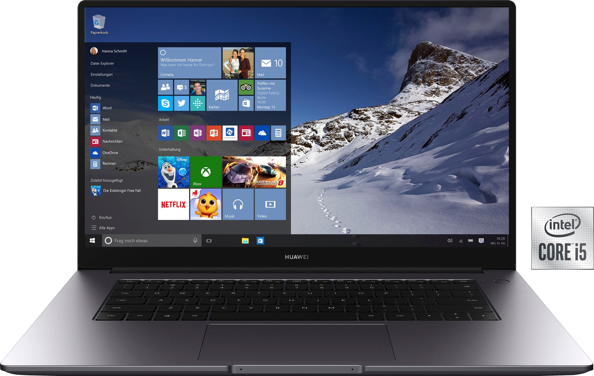 Huawei Notebook »MateBook D15«, (39,62 cm/15,6 Zoll), Intel, Core i5 ...