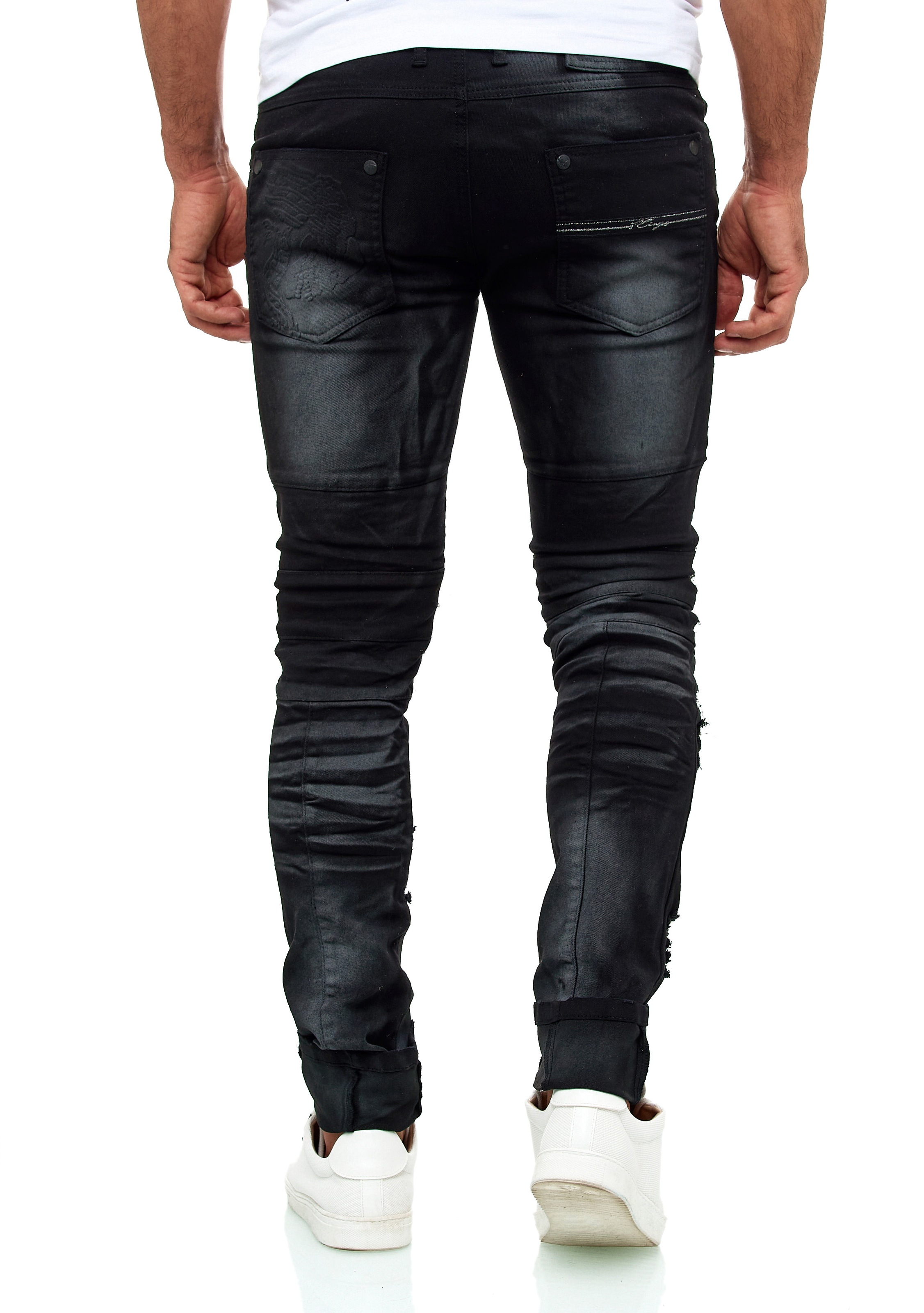 KINGZ Slim-fit-Jeans, im angesagten Destroyed-Look | BAUR
