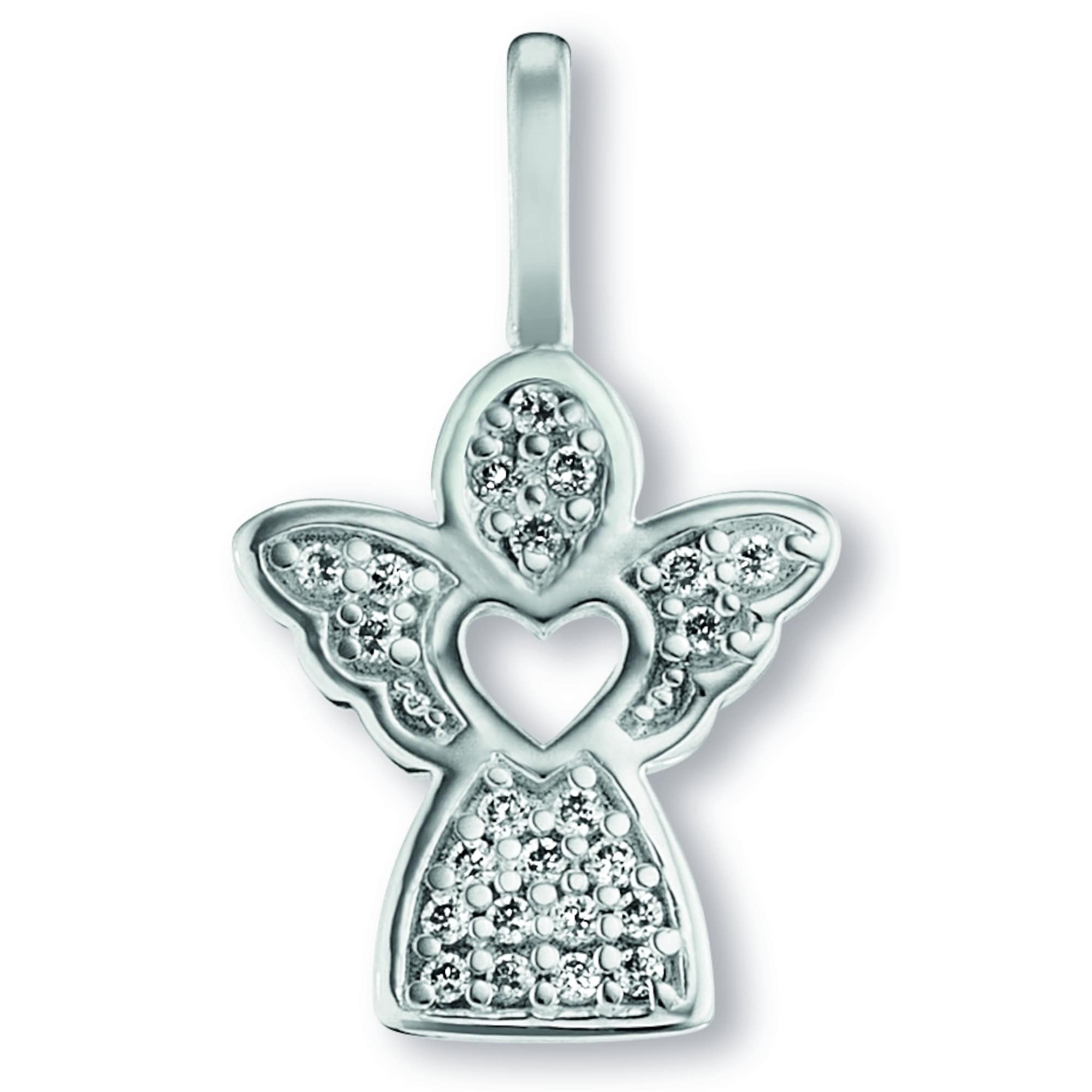 ONE ELEMENT Kette mit Anhänger »Zirkonia Engel Anhänger aus 925 Silber ...