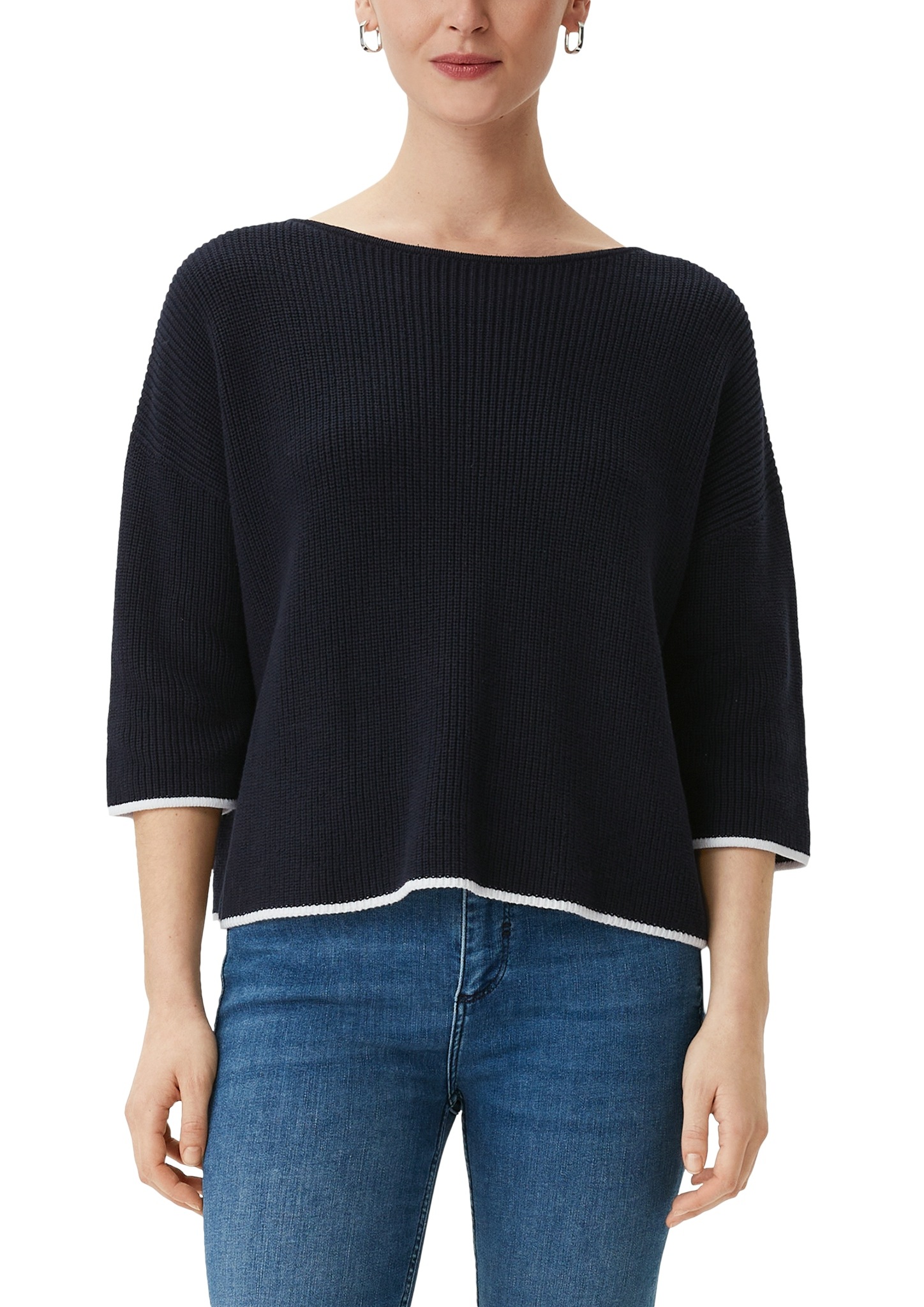 Comma Strickpullover, mit Drop-Shoulder Naht online bestellen | BAUR