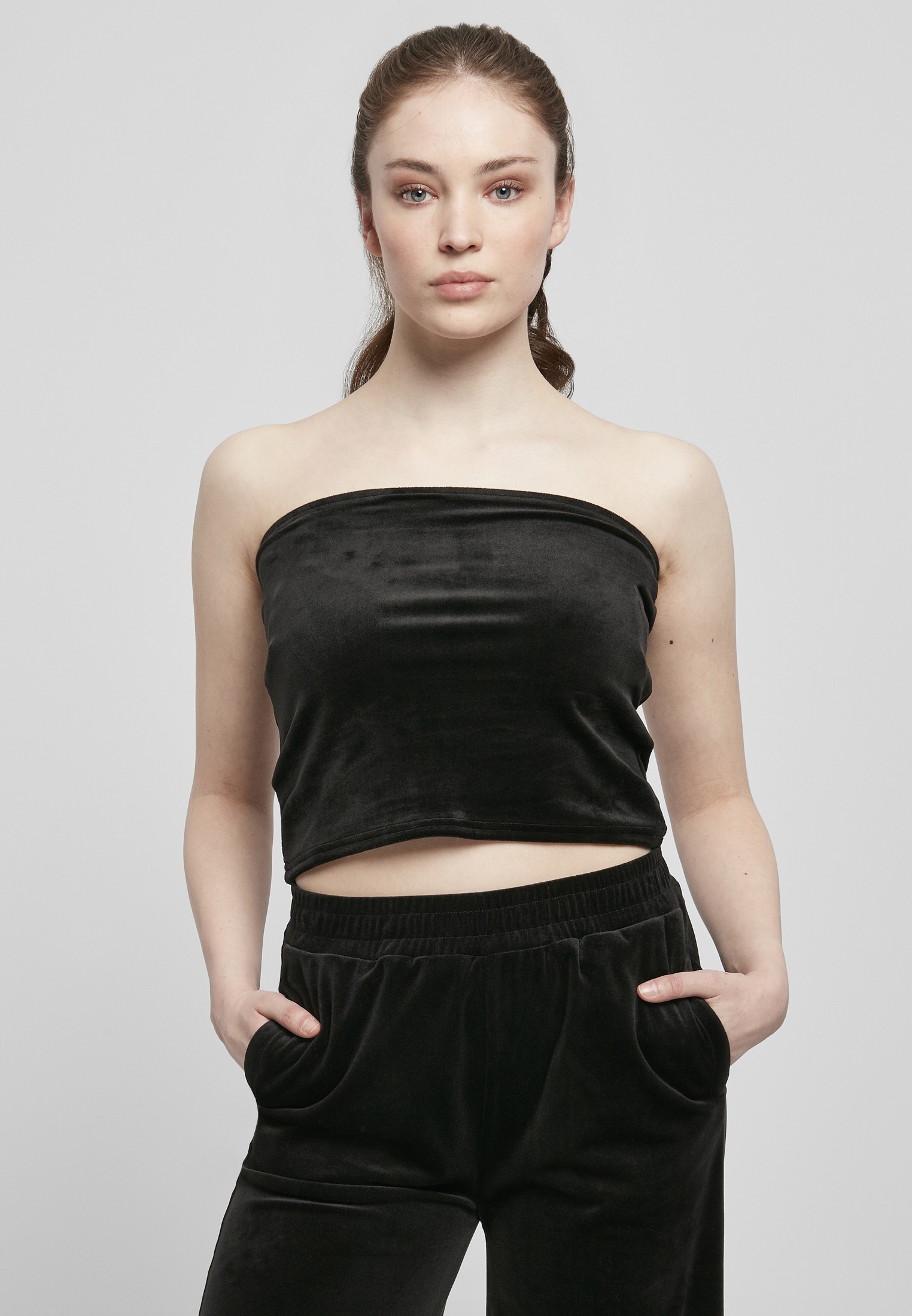 URBAN CLASSICS Sport-BH »Damen Ladies Short Velvet Tube Top« kaufen | BAUR
