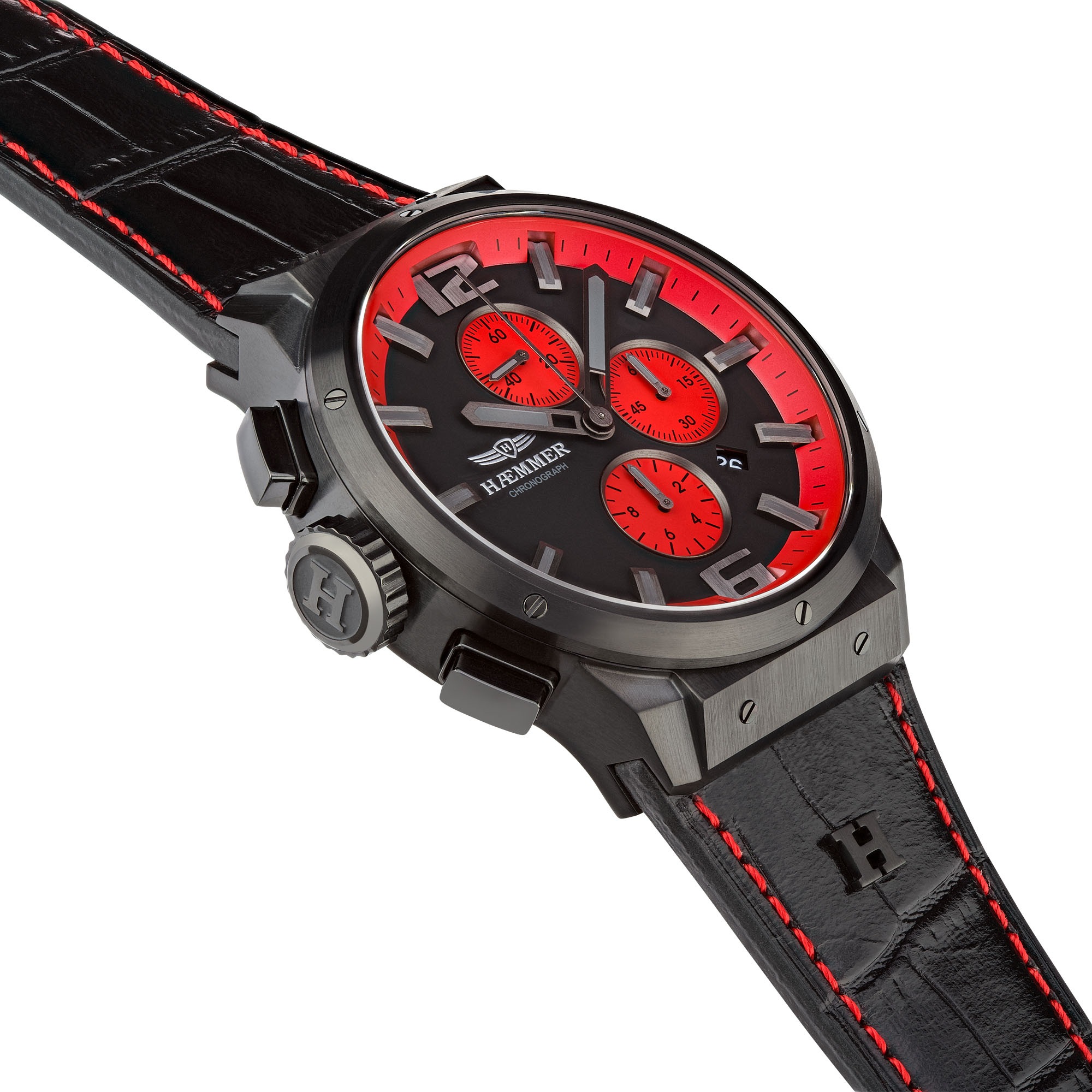 HAEMMER GERMANY Chronograph »FIERY, EG-005«, Quarzuhr, Herrenuhr, Datum ...