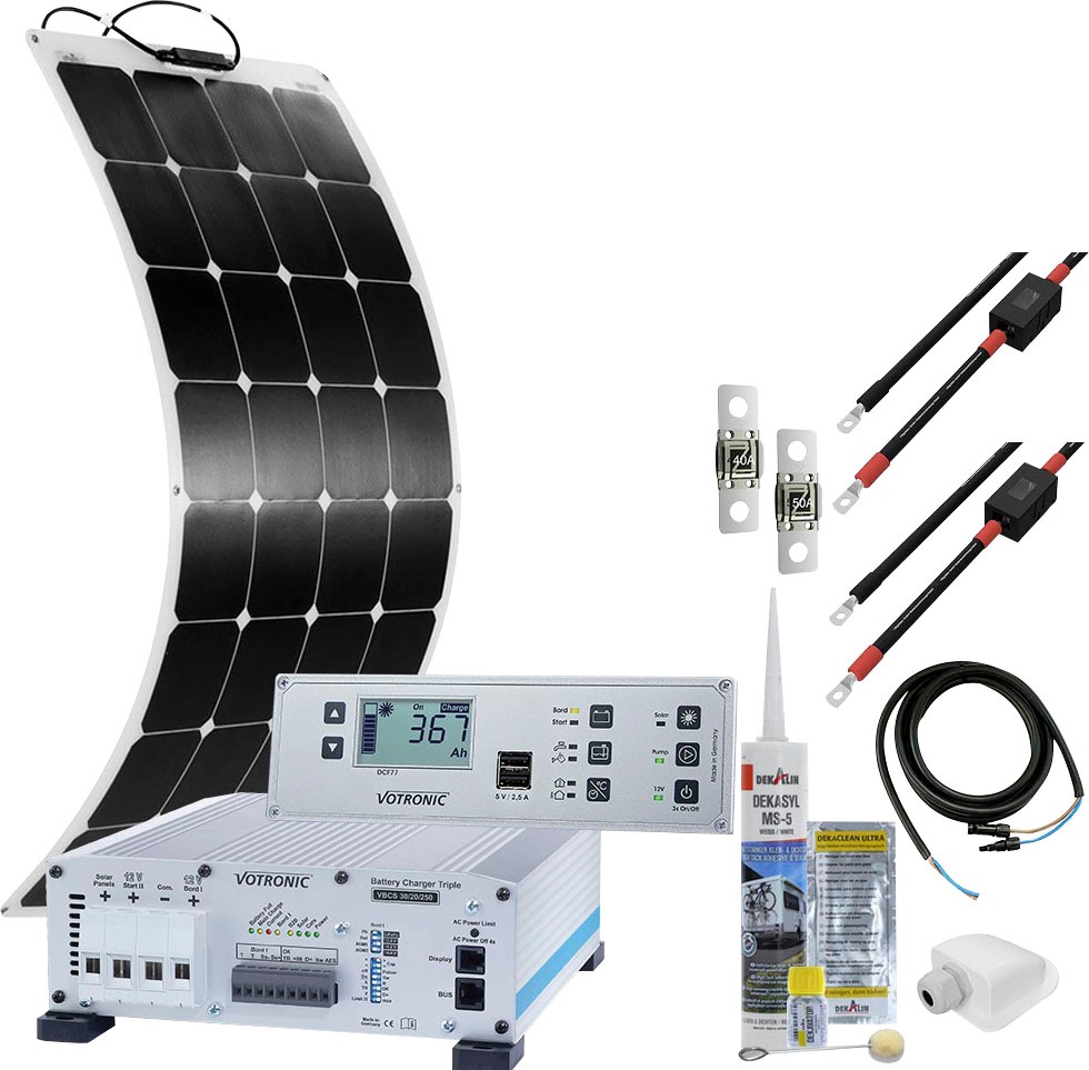 offgridtec Solaranlage »mTriple Flex S 1 x 120W Solarmodul 30/20/250 ...