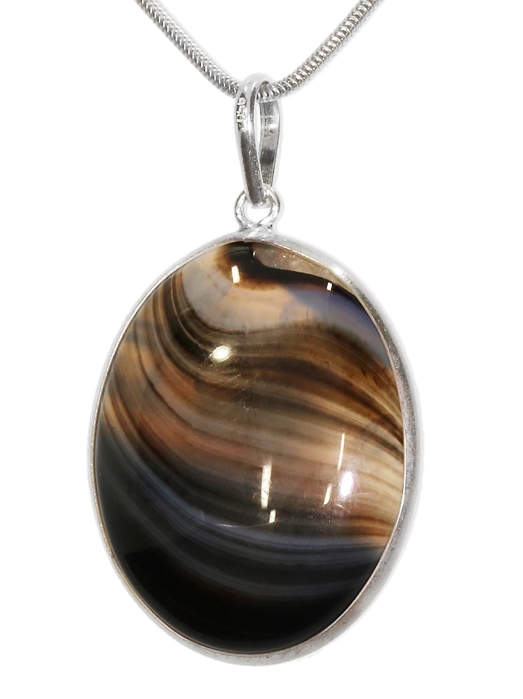 Adelia´s Kettenanhänger »Achat Edelstein Anhänger«, Steinschmuck ist ...