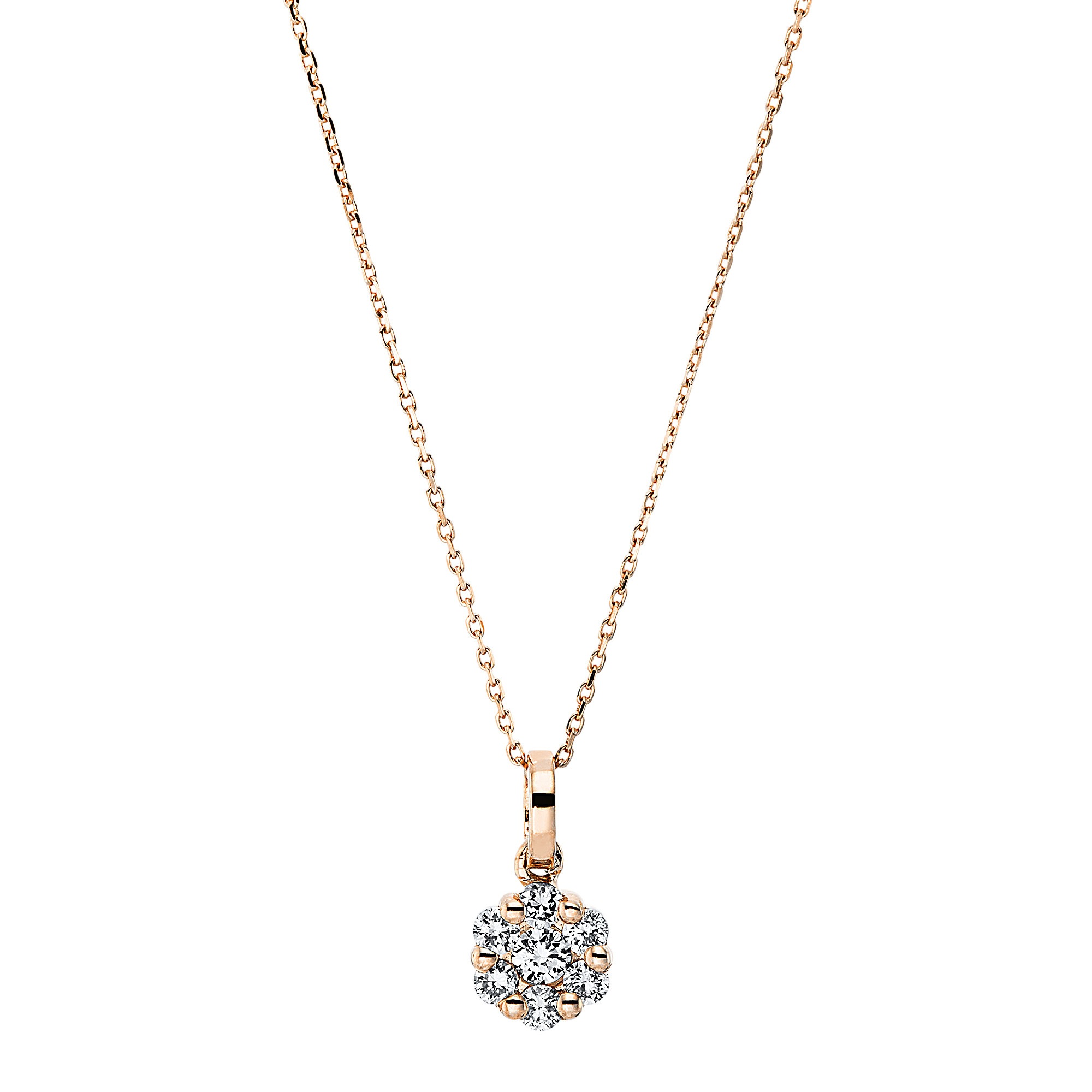 Vivance Kette mit Anhänger »585 Rotgold Gold Halskette Collier«, 585 ...