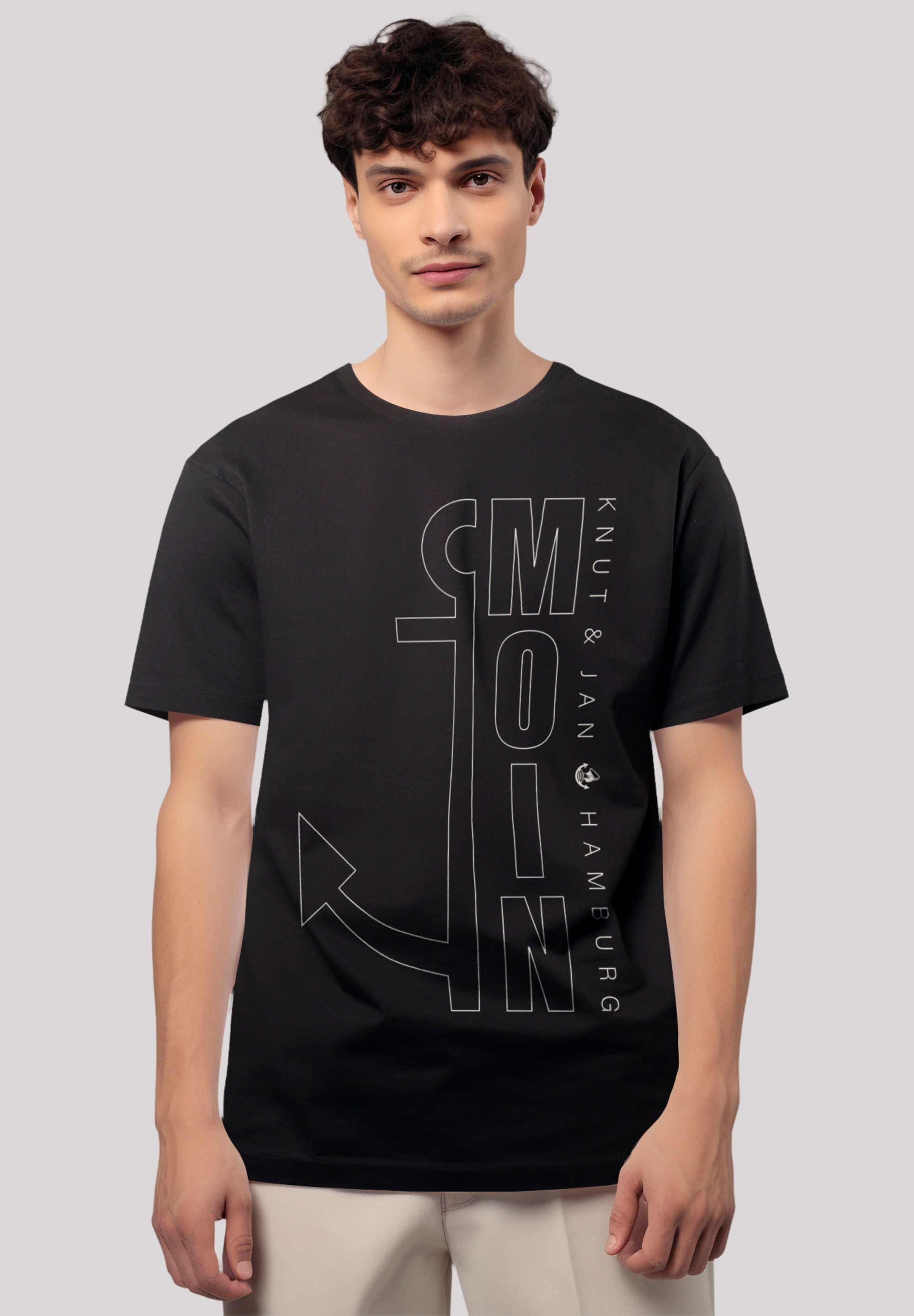 F4NT4STIC T-Shirt »Moin Anker Knut & Jan Hamburg«, Premium Qualität ...