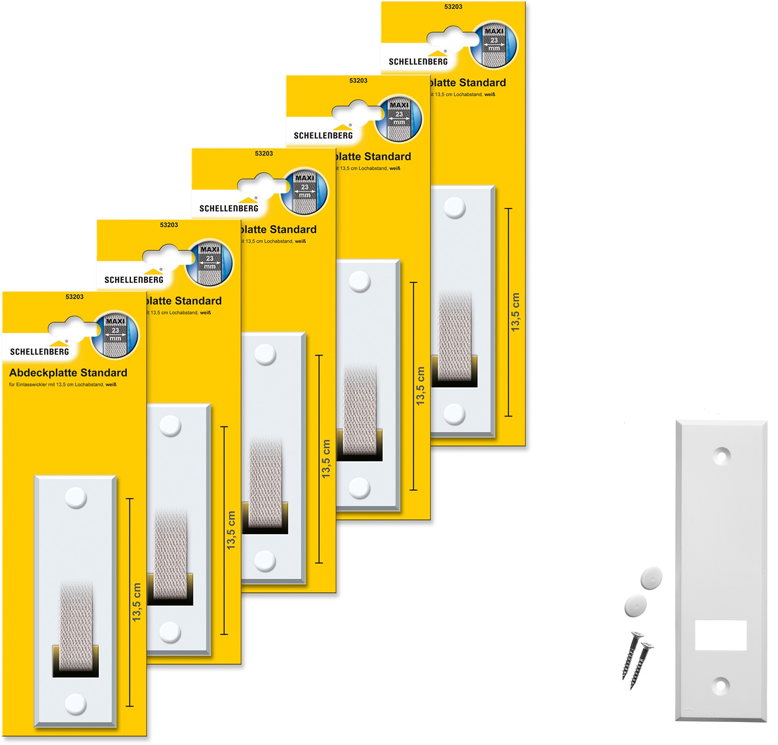 SCHELLENBERG Gurtwickler-Abdeckplatte »Standard Maxi, 13,5 cm Lochabstand, langlebig aus ...