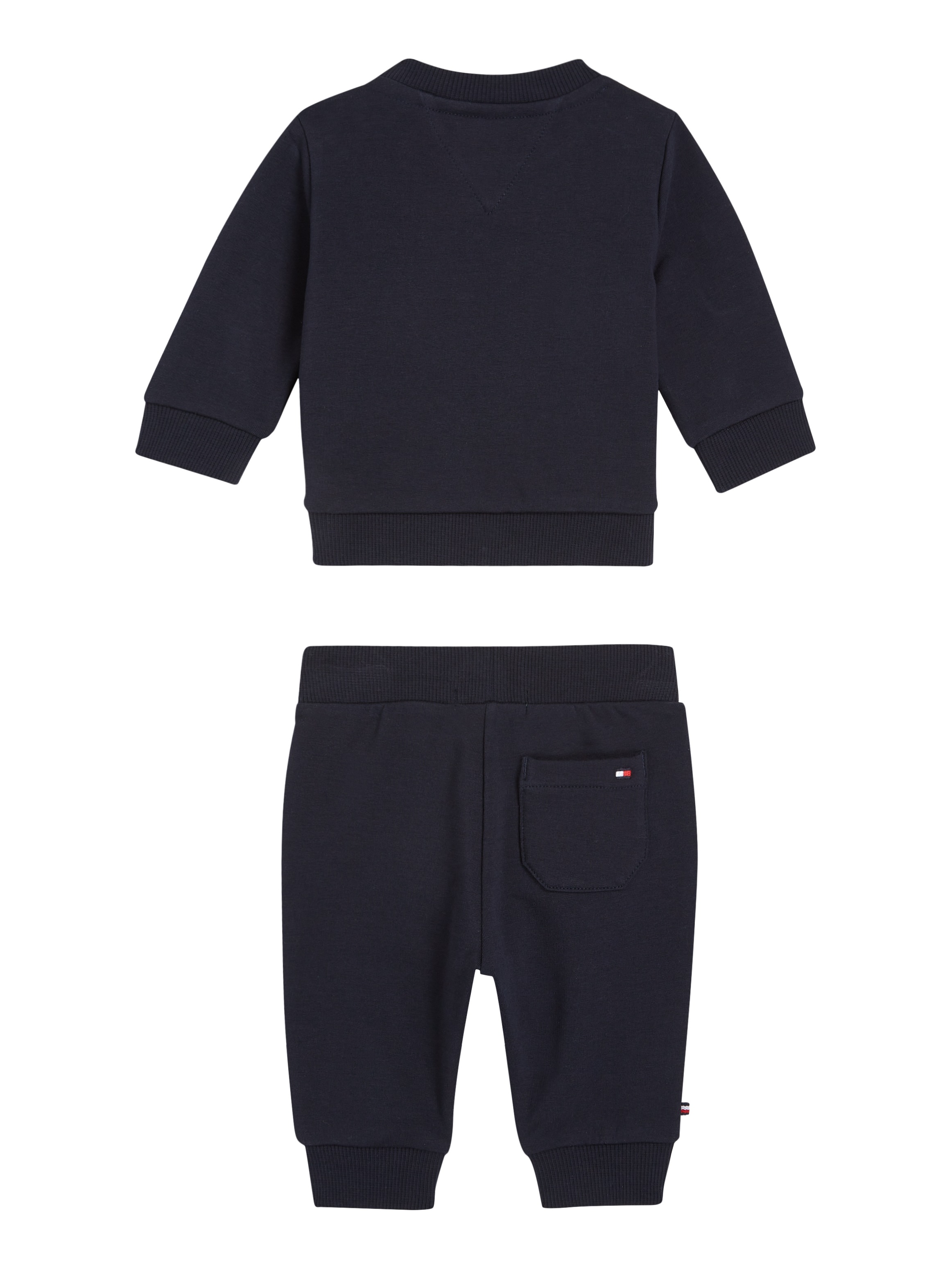 Tommy Hilfiger Langarmshirt Hose MONOTYPE OVAL 2 PIECE SET Baby bis 2 Jahre groBer Logodruck Drucker am Ausschnitt BAUR